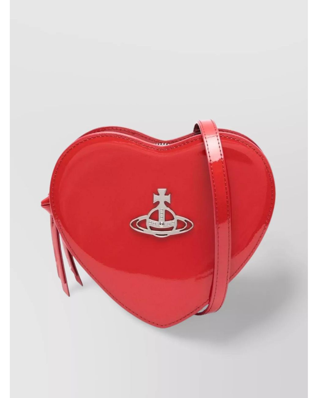 Vivienne Westwood Heart Patent Shoulder Bag in Red | Lyst