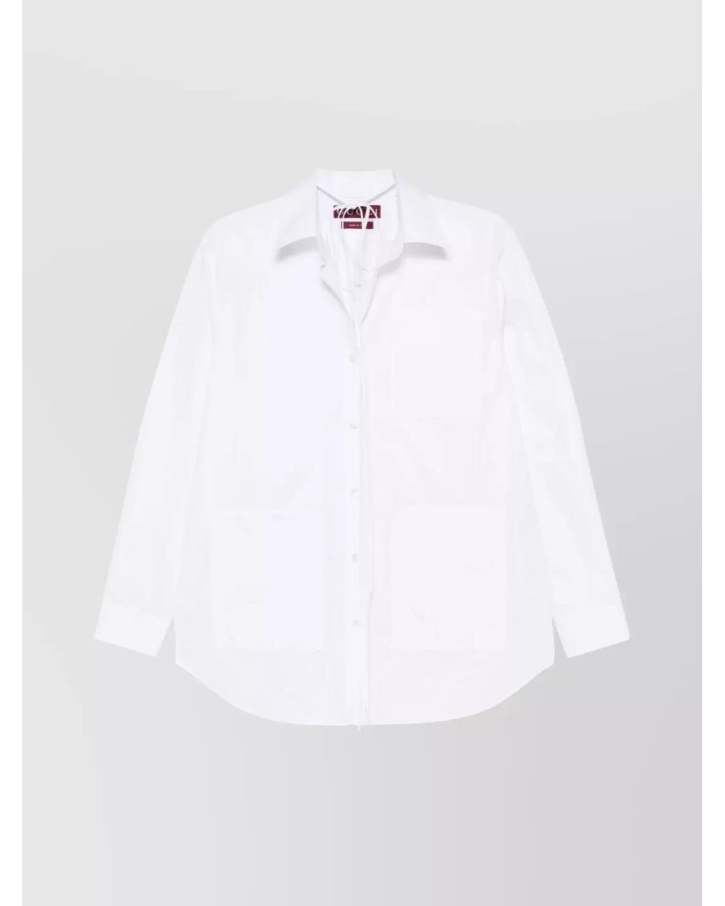 Gucci Cotton Shirt With Chest Patch Pocket in White | Lyst