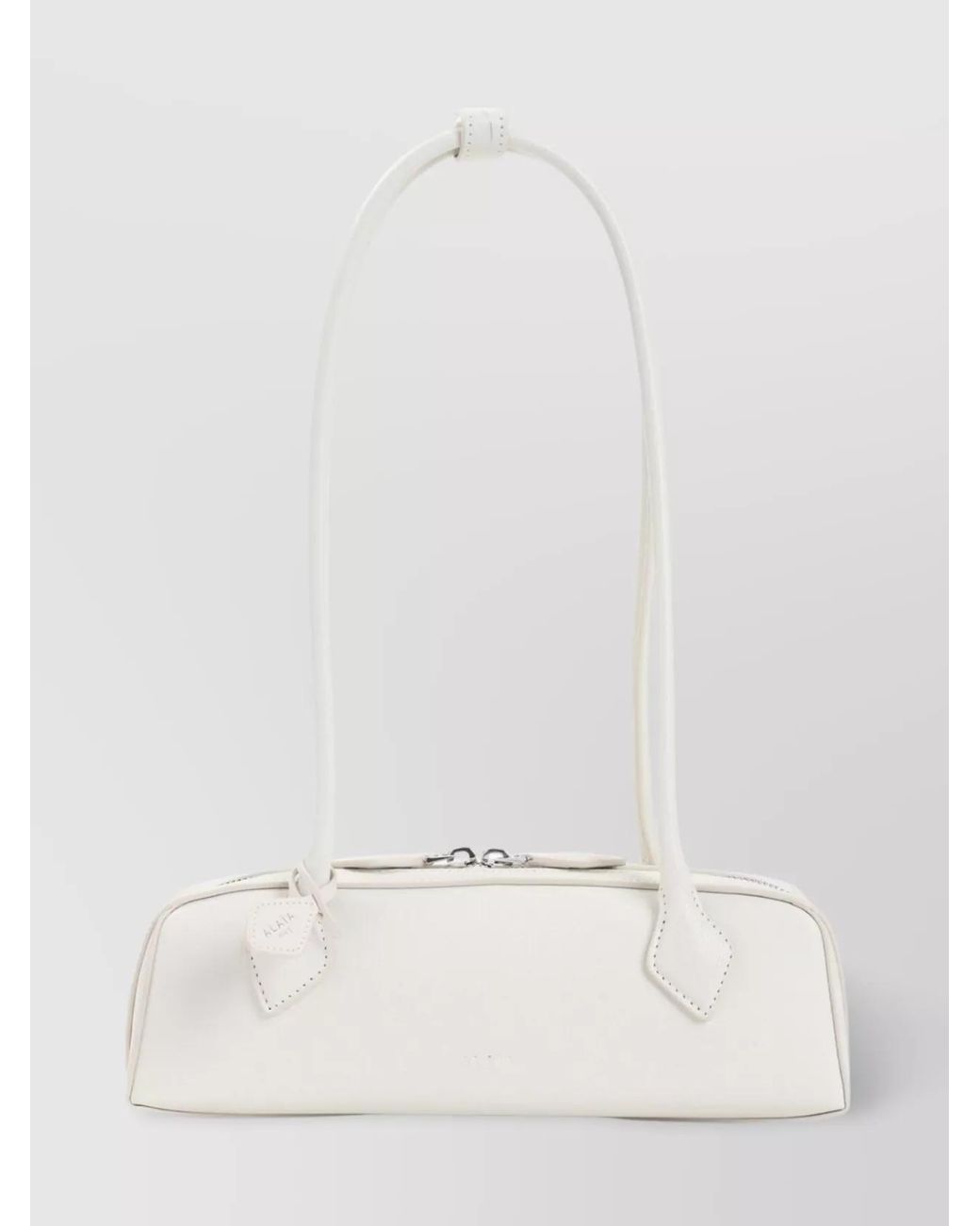 Alaïa Small Rectangular Goat Leather Shoulder Bag in White | Lyst