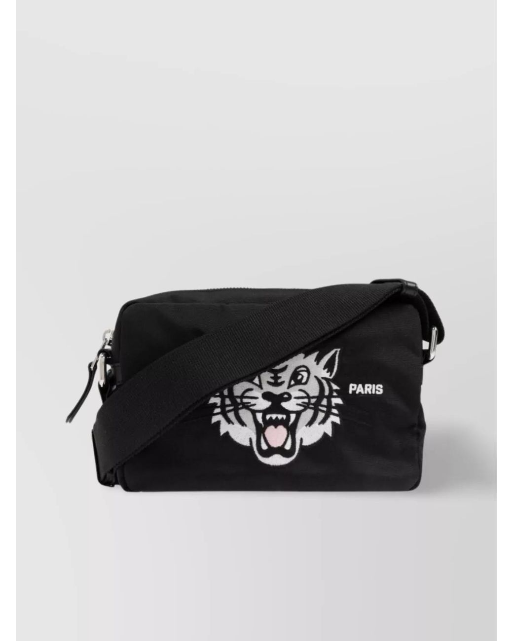 KENZO Shoulder Bag With Embroidered Design And Top Handle in Black for ...