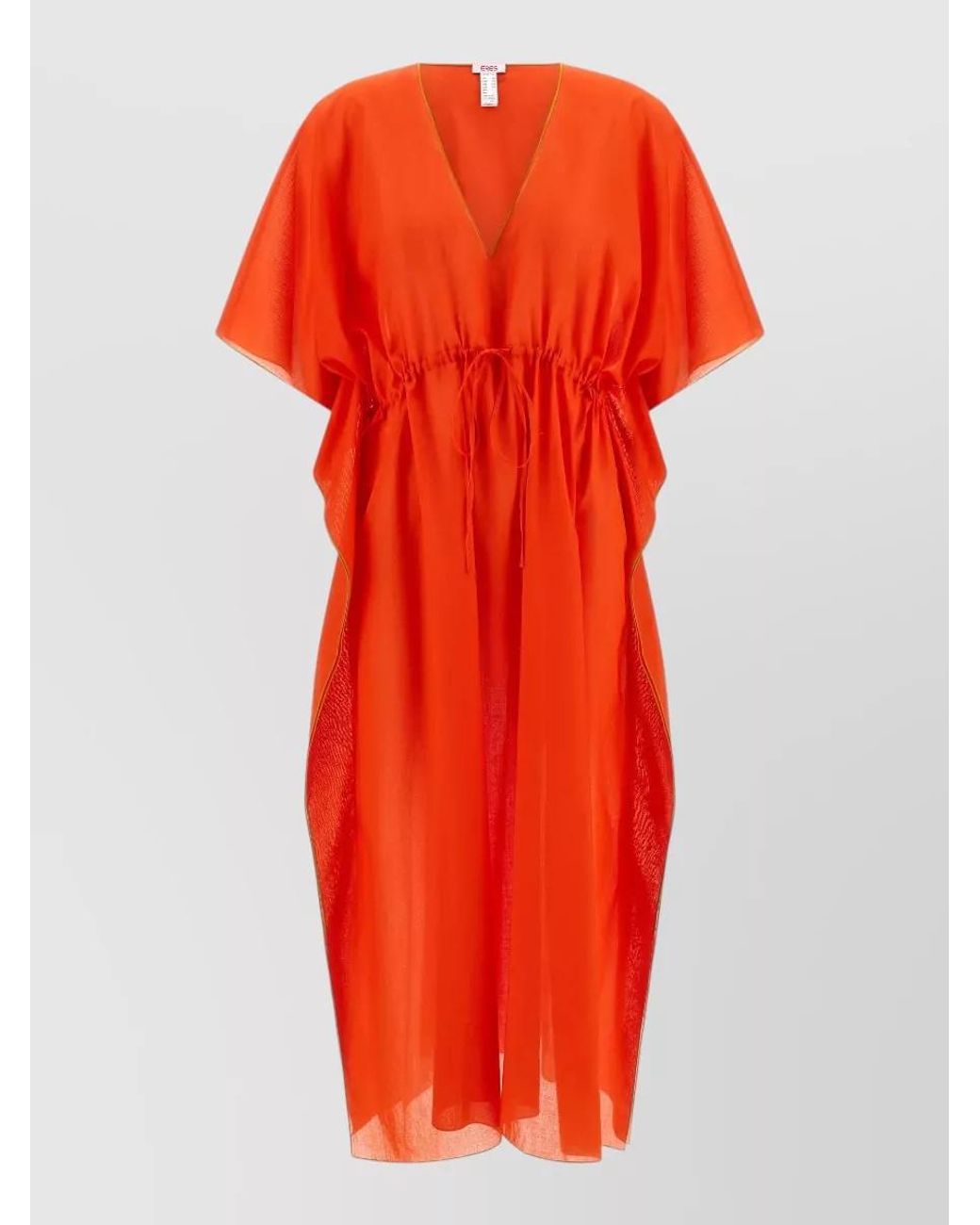 Eres Cotton Beach Dress in Red | Lyst UK