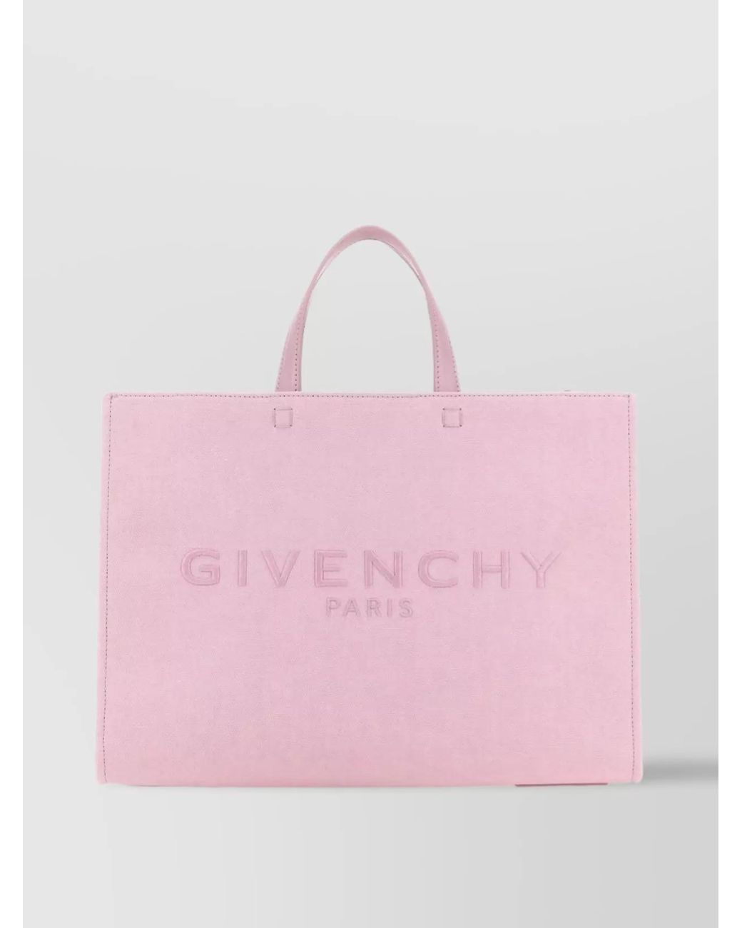 Givenchy Canvas Tote With Leather Handles And Chain Detail in Pink | Lyst