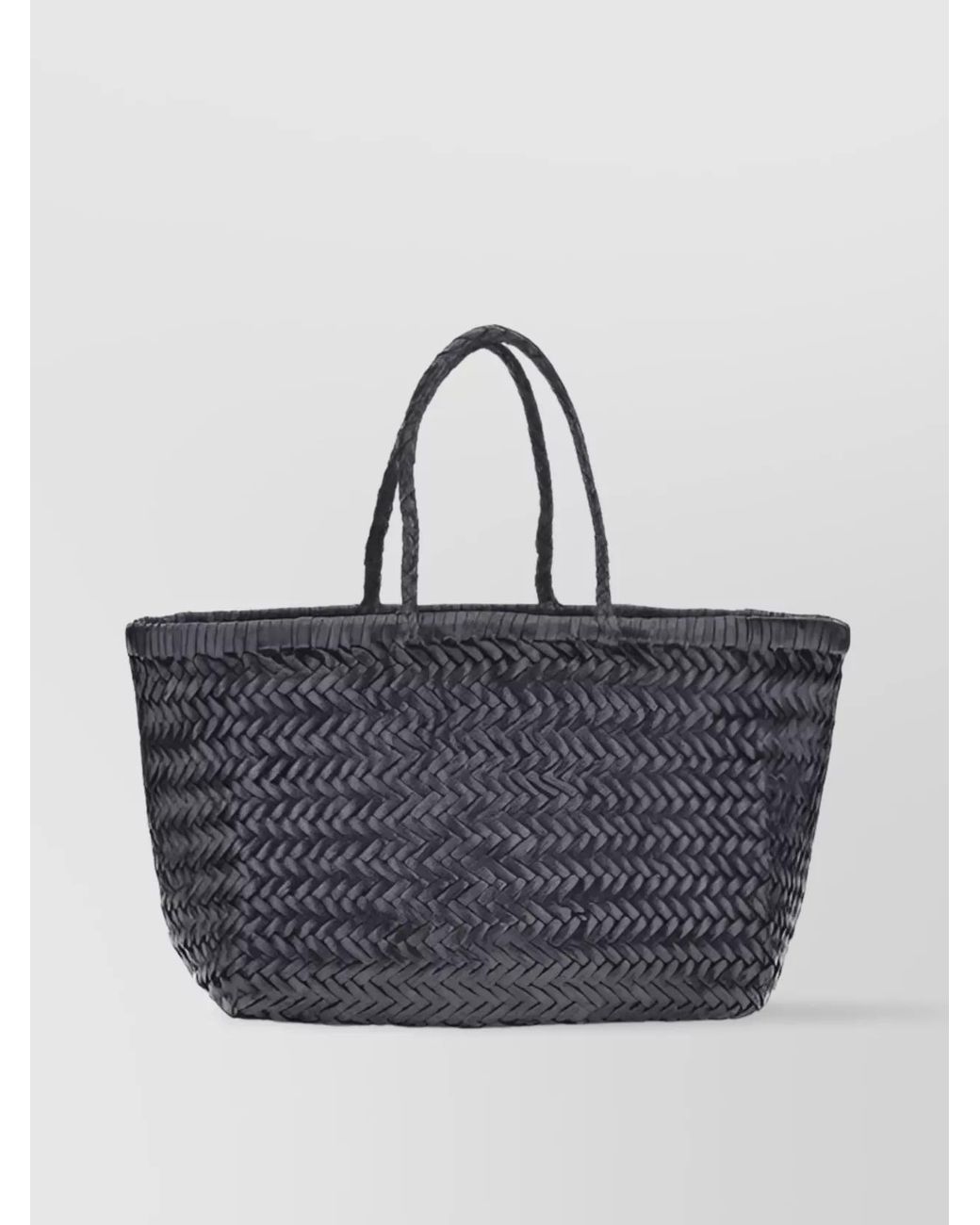 Dragon Diffusion Small Raffia Woven Leather Tote Bag in Blue | Lyst