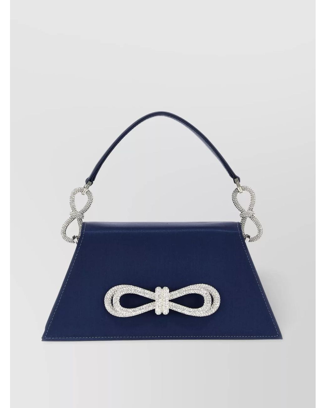 Mach & Mach 'Structured Bow Duo' Handbag in Blue | Lyst