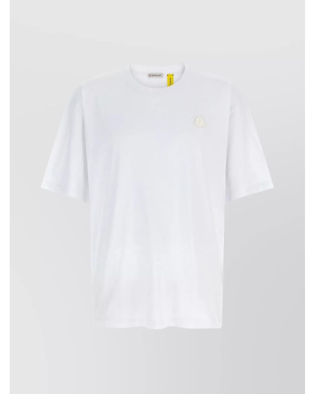Moncler Genius Cotton Crew-Neck Short-Sleeve T-Shirt in White for Men ...