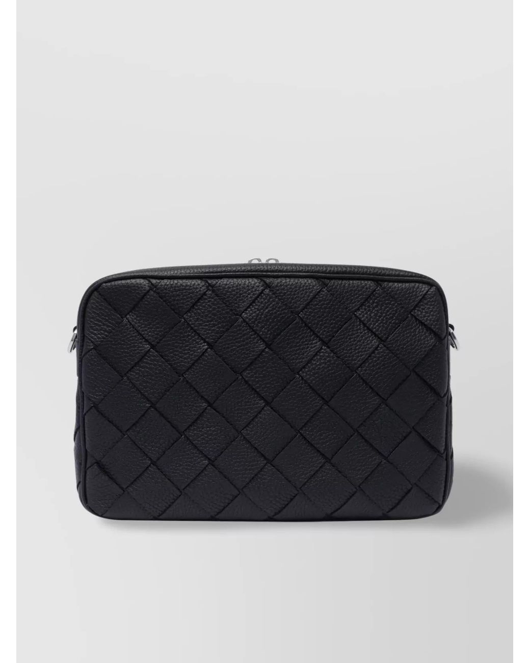 Bottega Veneta Woven Rectangular Shoulder Bag in Black for Men | Lyst