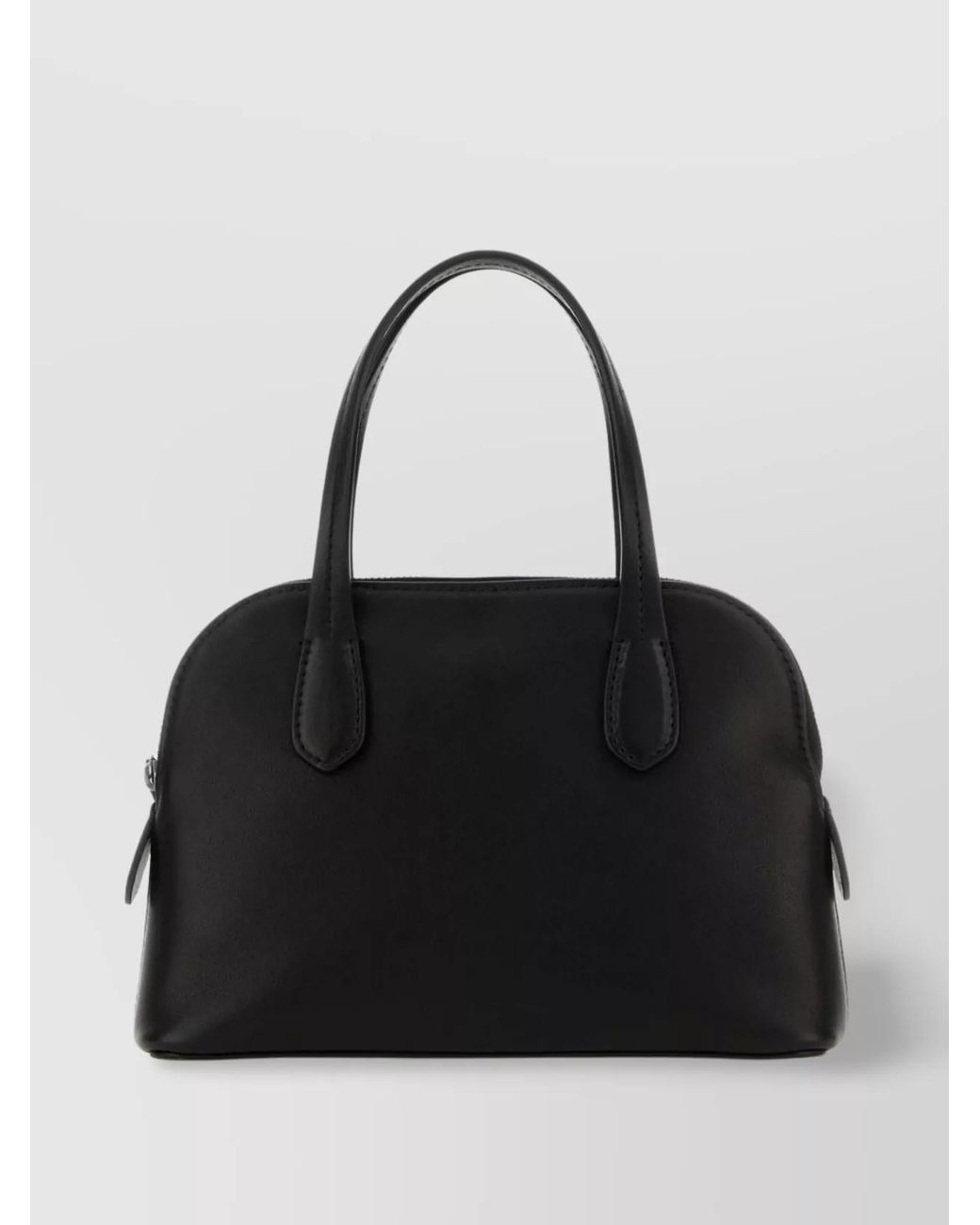 The Row Ingrid Structured Top Handle Bag in Black | Lyst