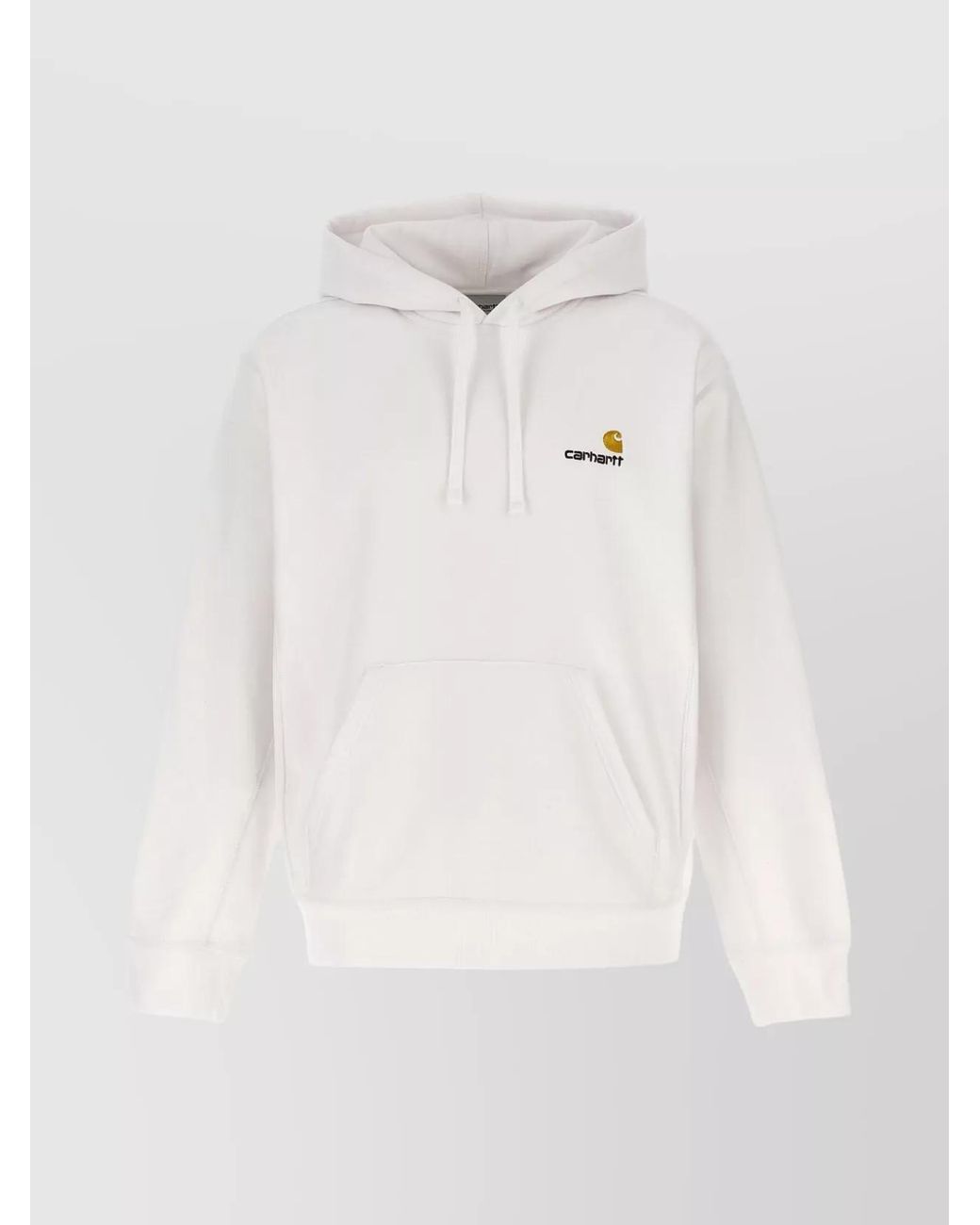 Carhartt Hooded Sweater With Ribbed Cuffs And Front Pocket in White for ...