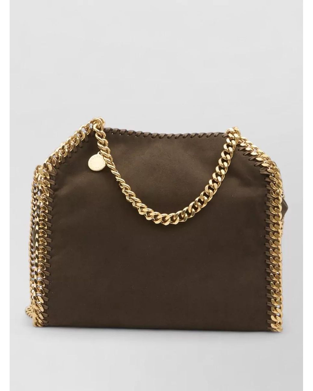 Stella McCartney Falabella Mini Tote Bag in Brown | Lyst UK