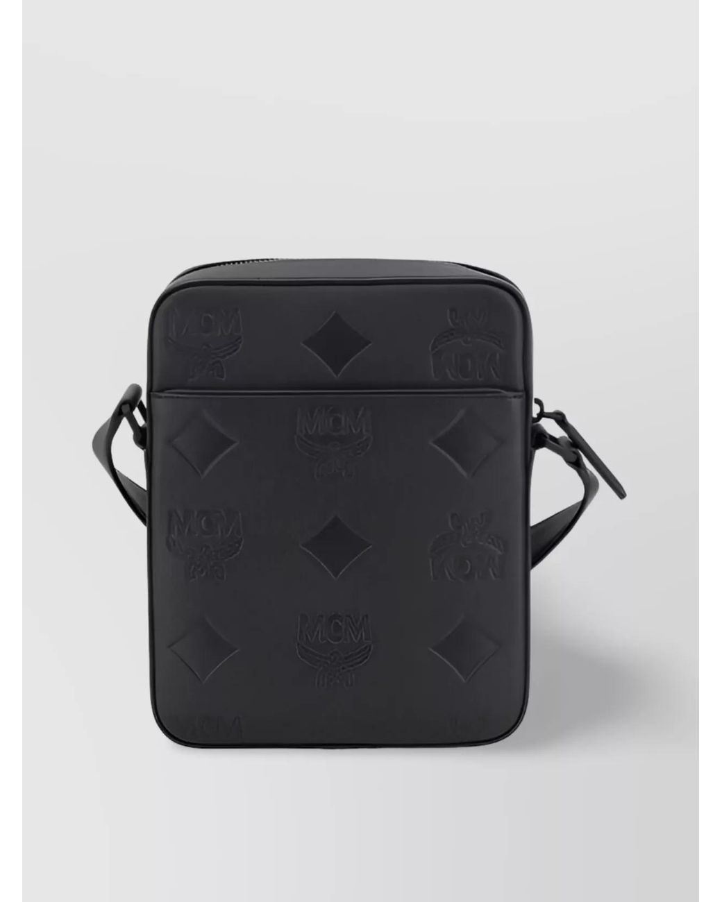 MCM Rectangular Leather Shoulder Bag in Black for Men | Lyst