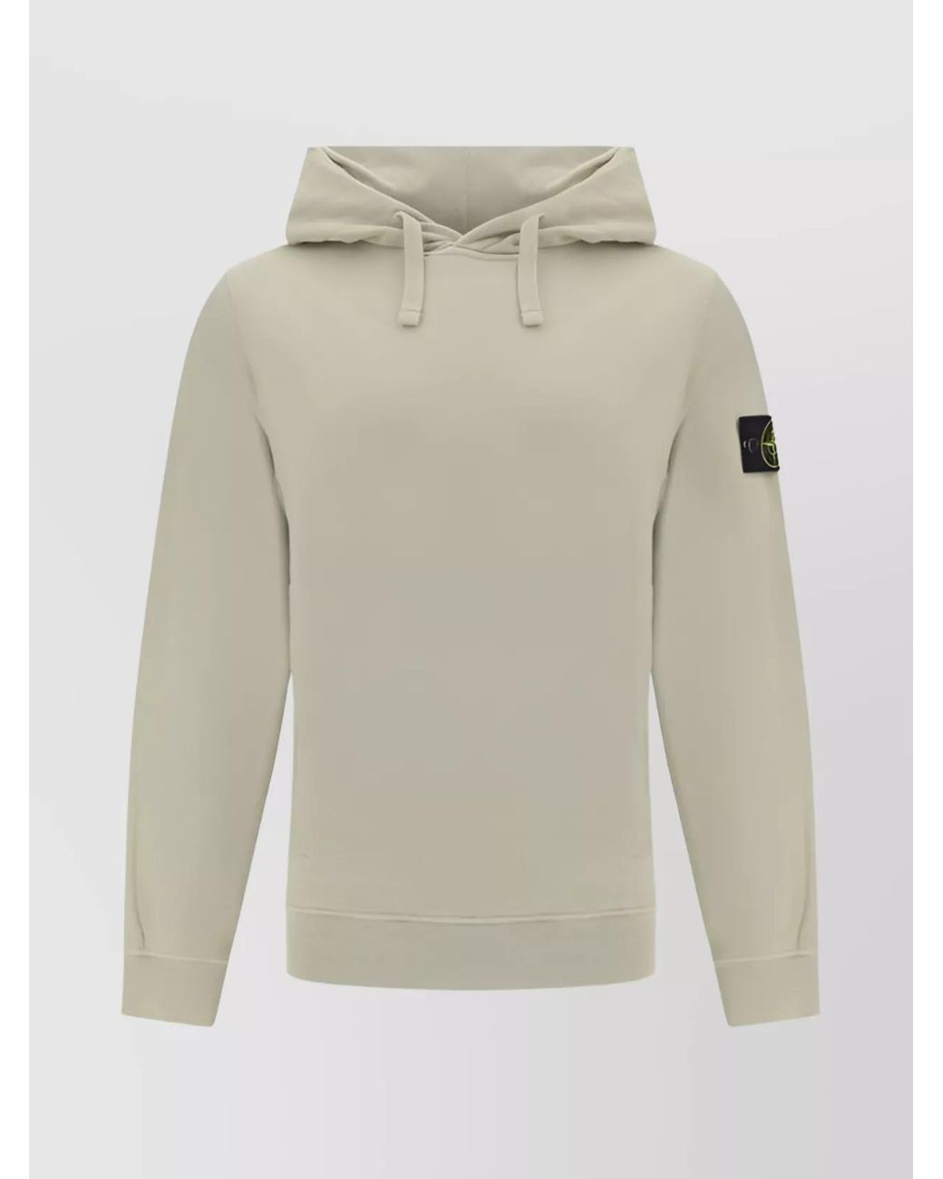 Stone Island Adjustable Cotton Hoodie Kangaroo Pocket in White for Men | Lyst