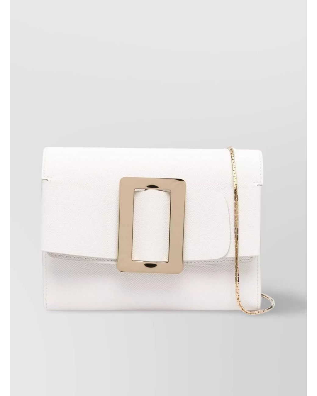 Boyy Leather Crossbody Bag Buckle Design in Natural | Lyst