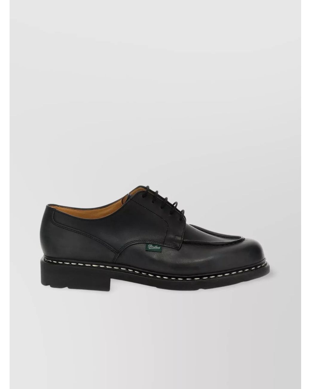 Paraboot Lace-Up Leather Derby Shoes in Black for Men | Lyst