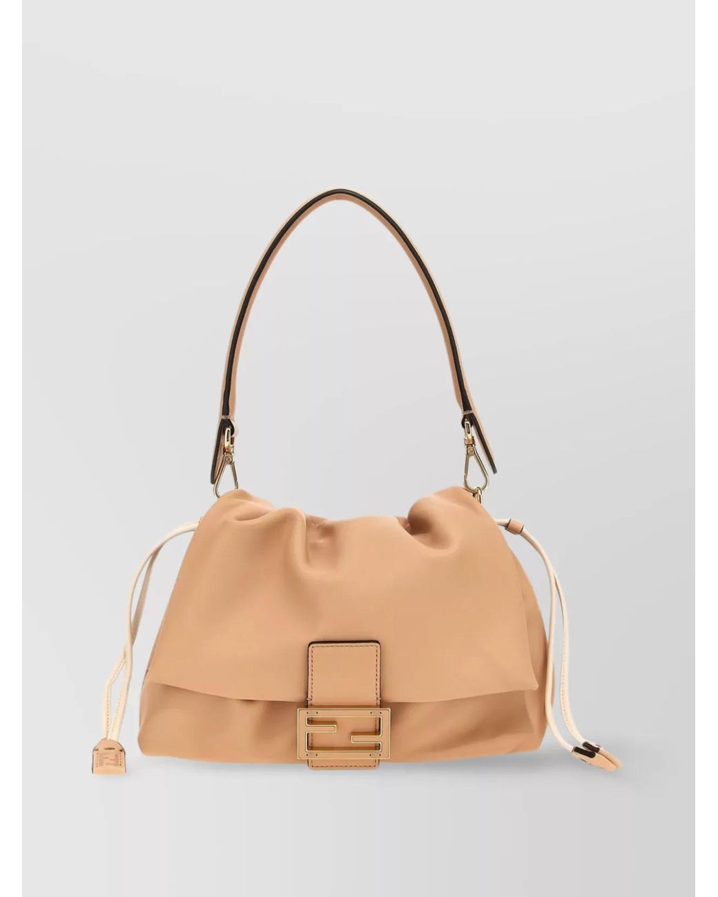 Fendi Medium Top Handle Shoulder Bag in Natural | Lyst