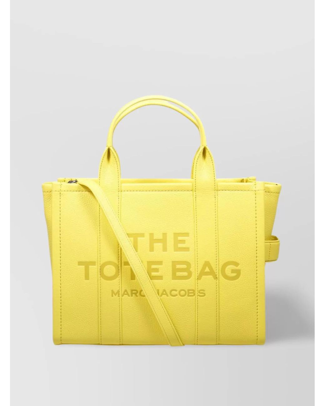 Marc Jacobs Structured Medium Tote Bag Handles in Yellow | Lyst