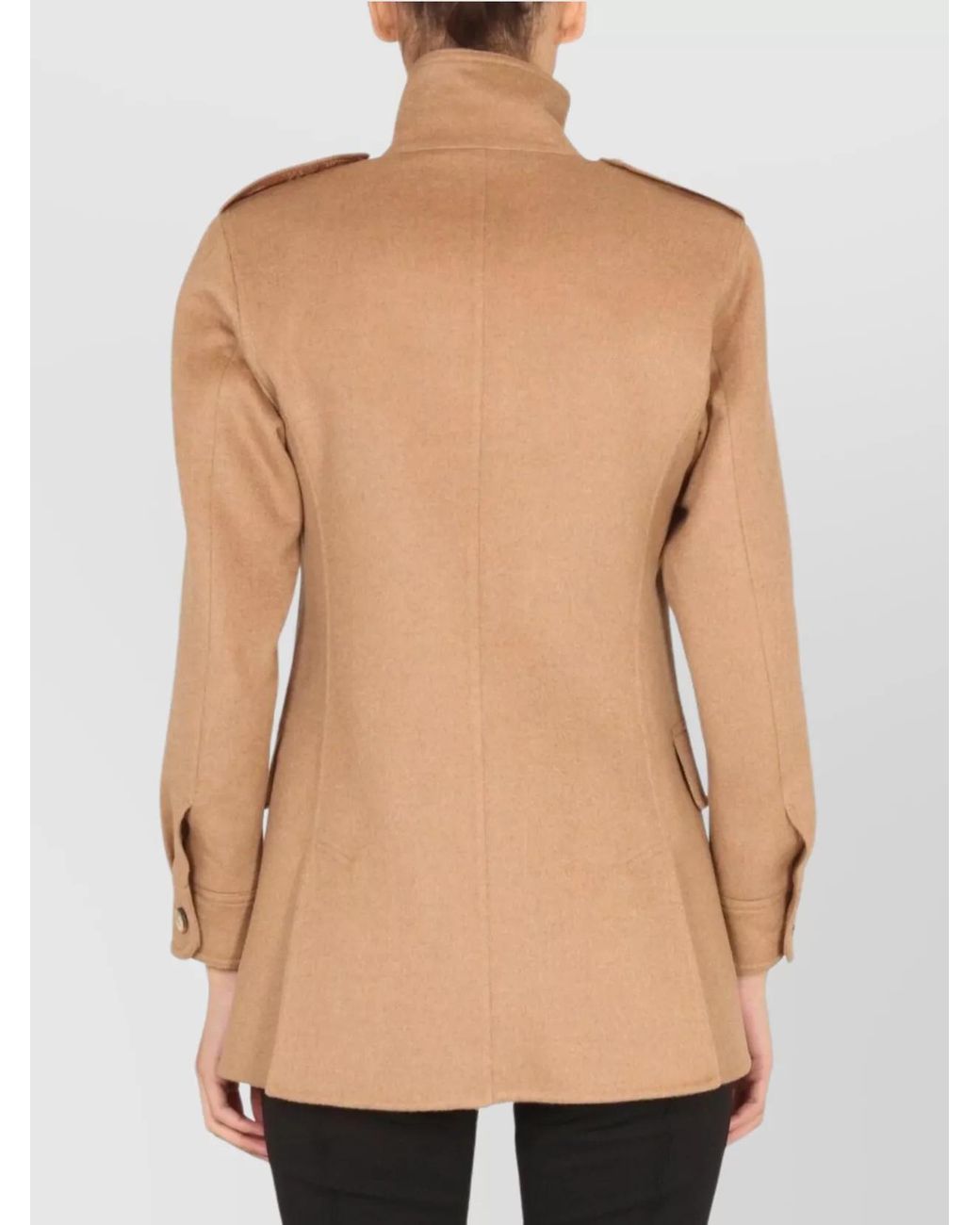 Max Mara Peonie Military Jacket in Natural | Lyst UK