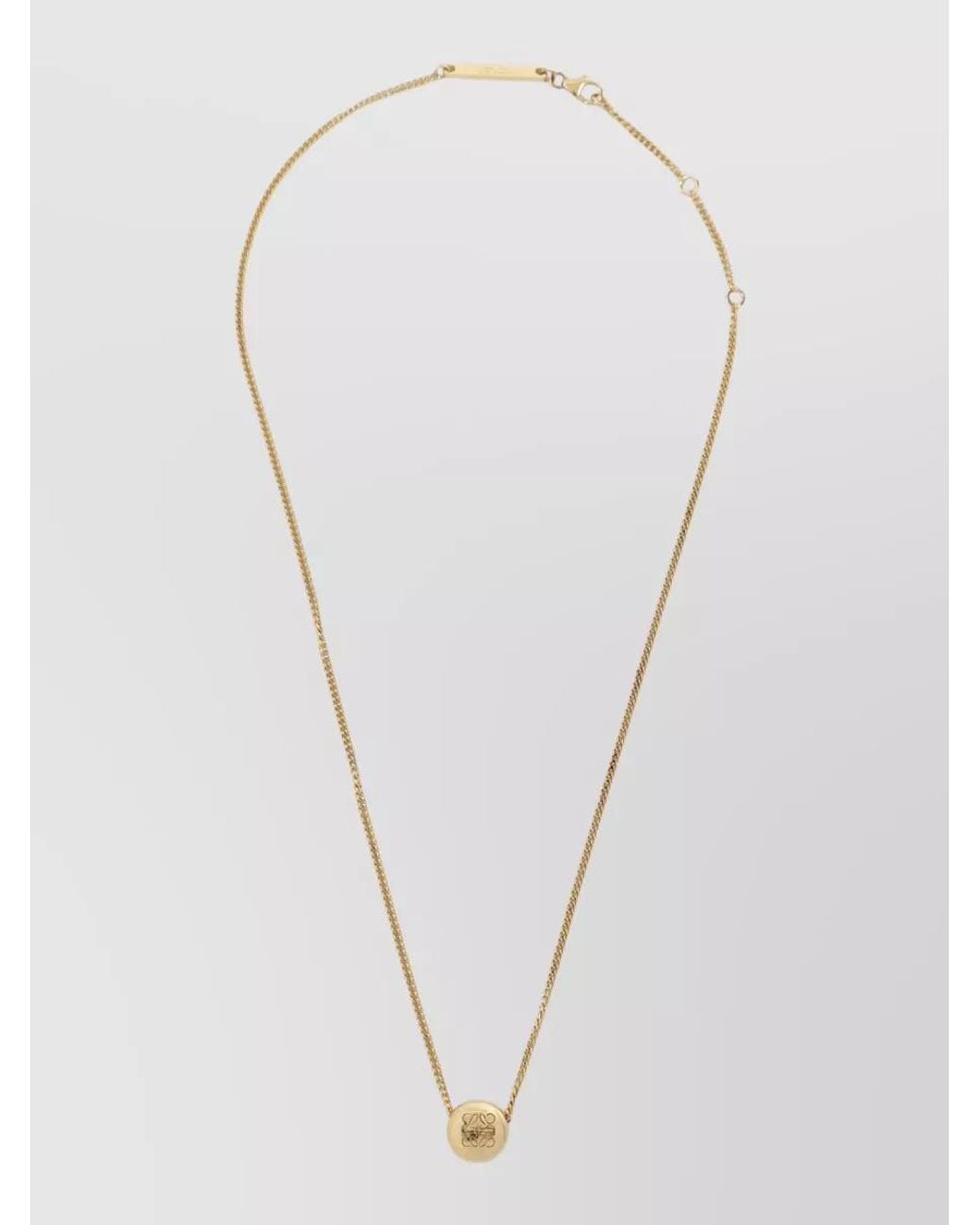 Loewe Pendant Necklace in White | Lyst UK