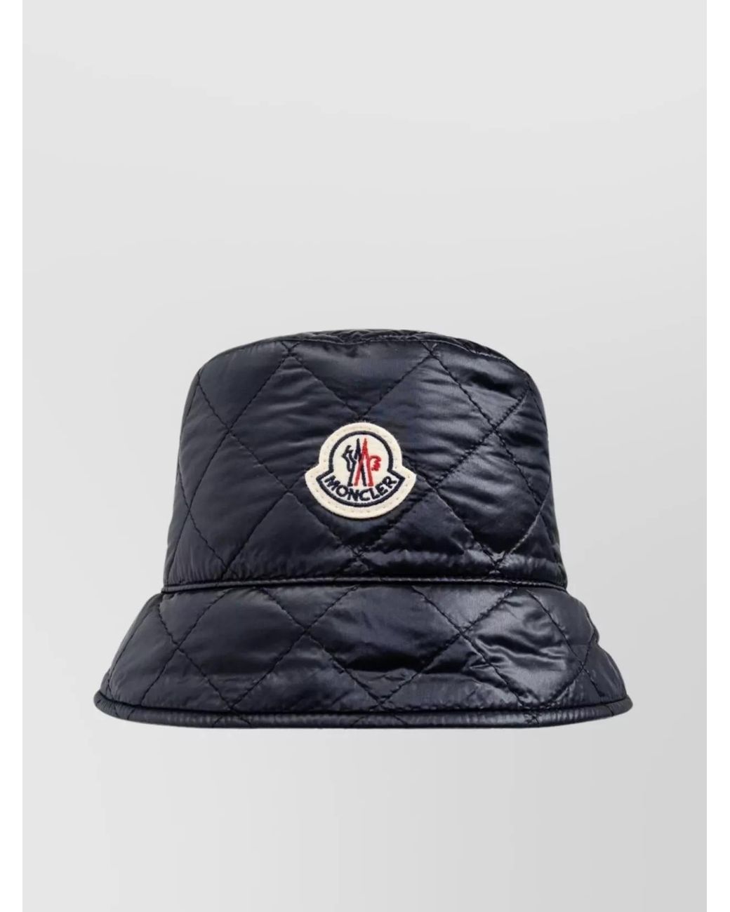 Moncler Quilted Bucket Hat in Blue | Lyst