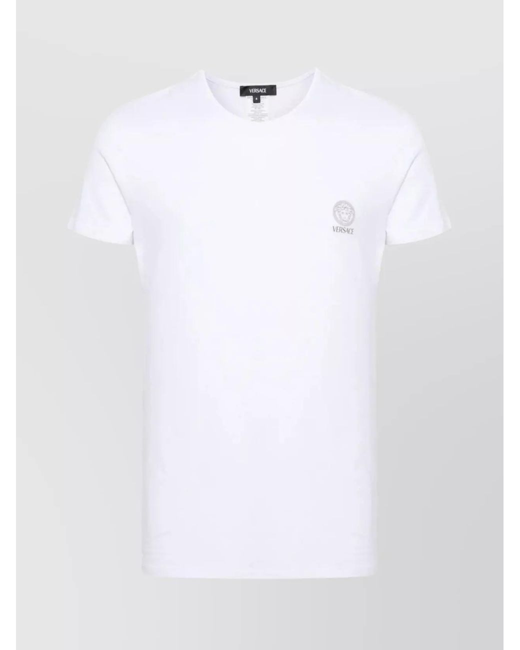 Versace Medusa Motif Crew Neck Short Sleeves 2-Pack in White for Men | Lyst