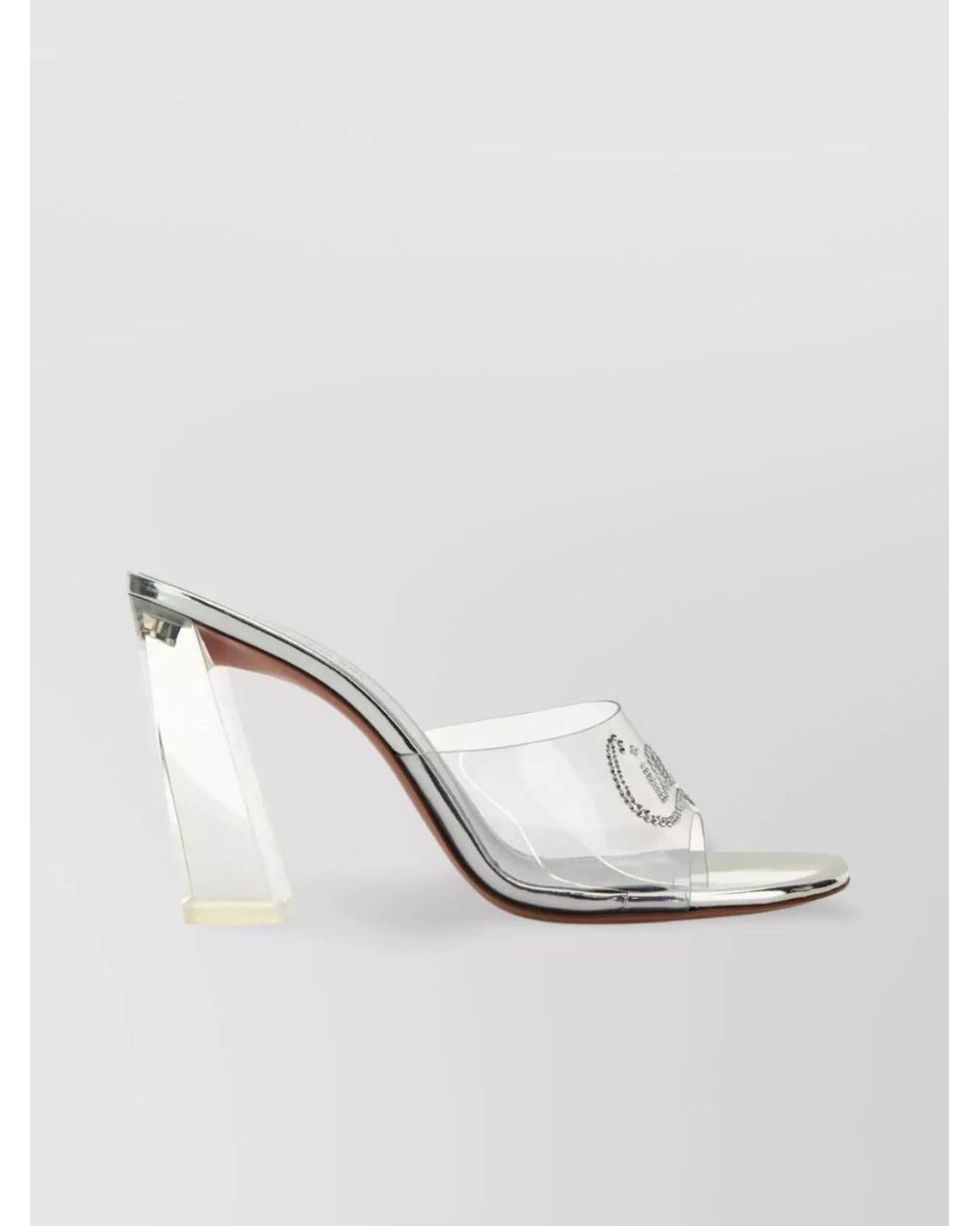 AMINA MUADDI Transparent Pvc Mules in White | Lyst UK