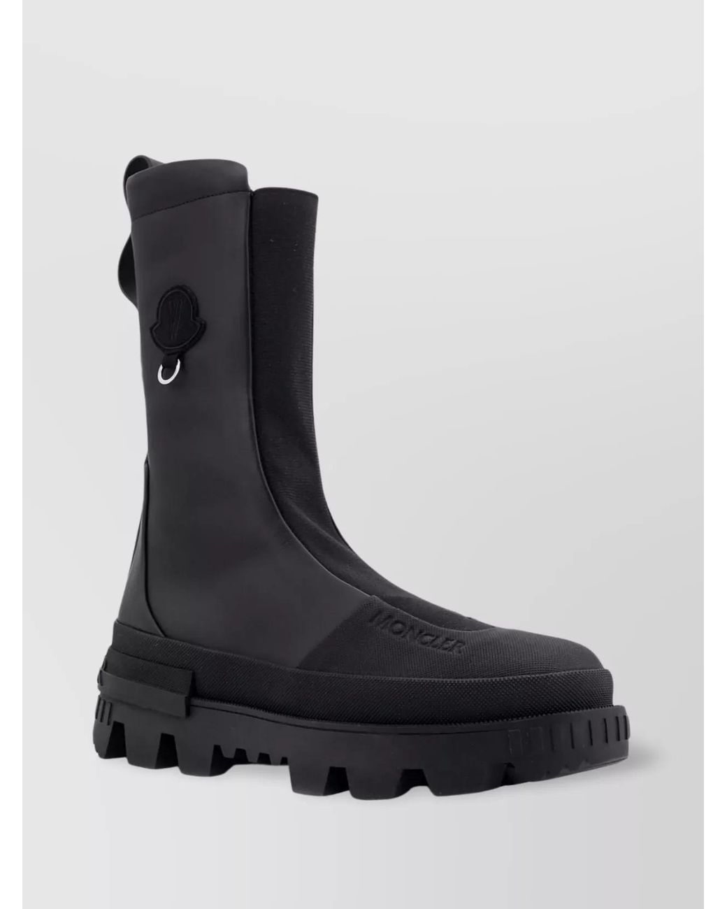 Moncler Genius Leather Boots in Black | Lyst