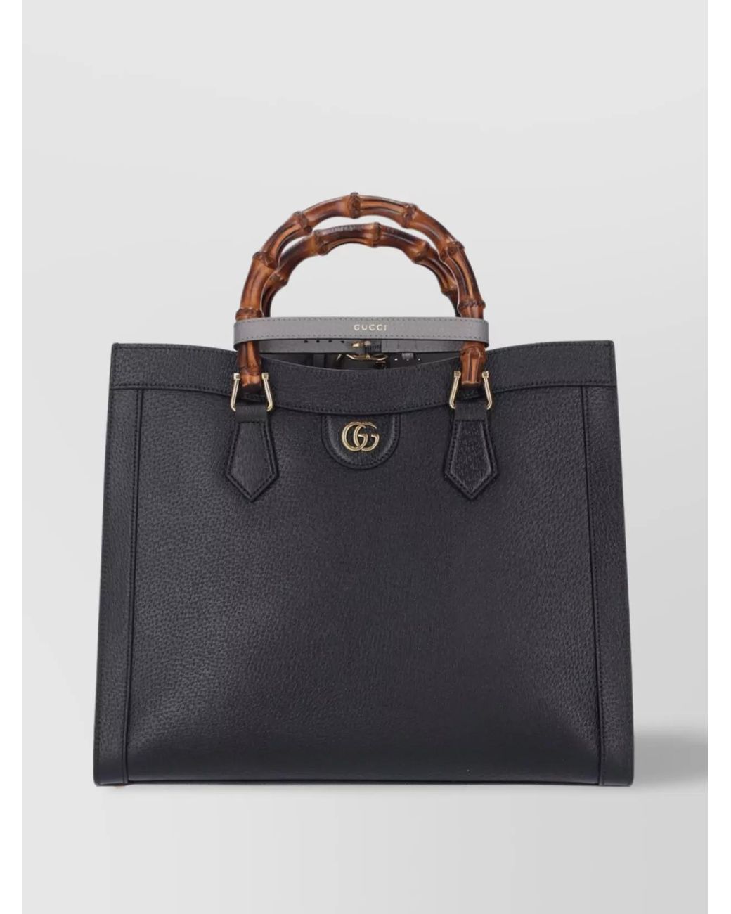 Gucci Tote Bag With Bamboo Handles And Detachable Strap in Blue | Lyst