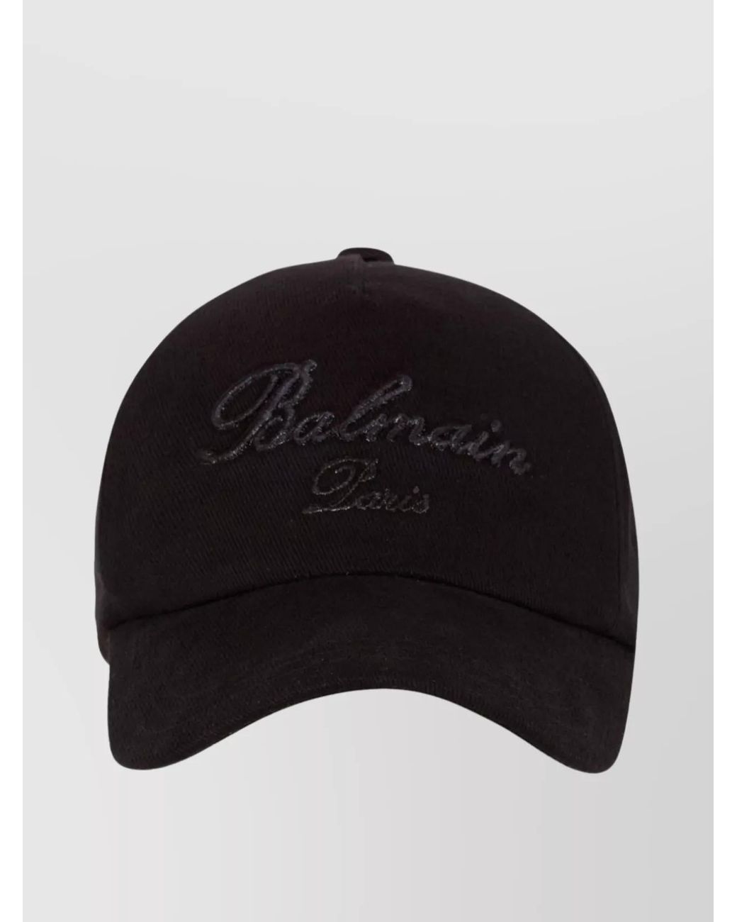 Balmain Cotton Baseball Cap Eyelet Vents in Black for Men | Lyst