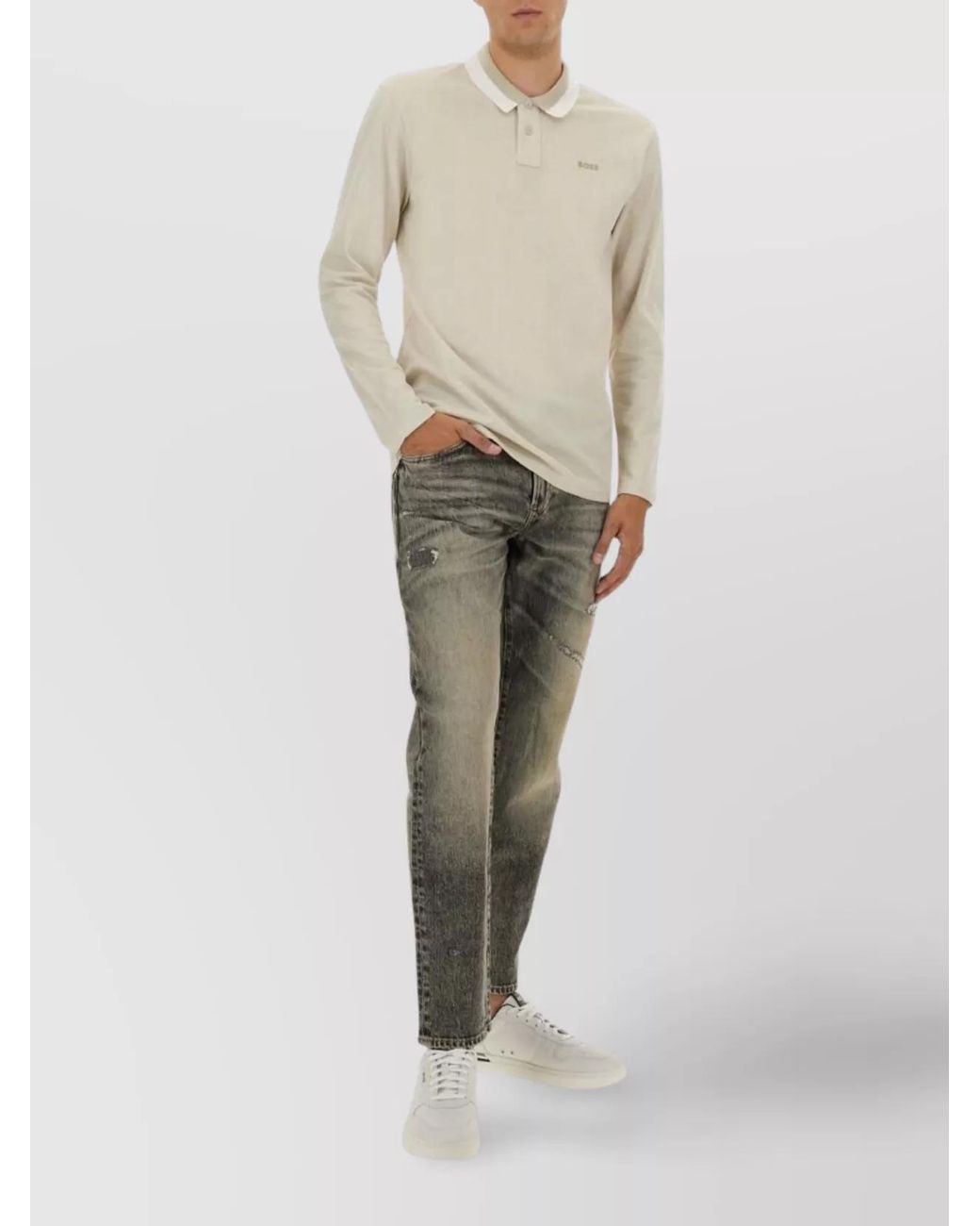 BOSS Regular-Fit Denim Jeans in Green for Men | Lyst UK