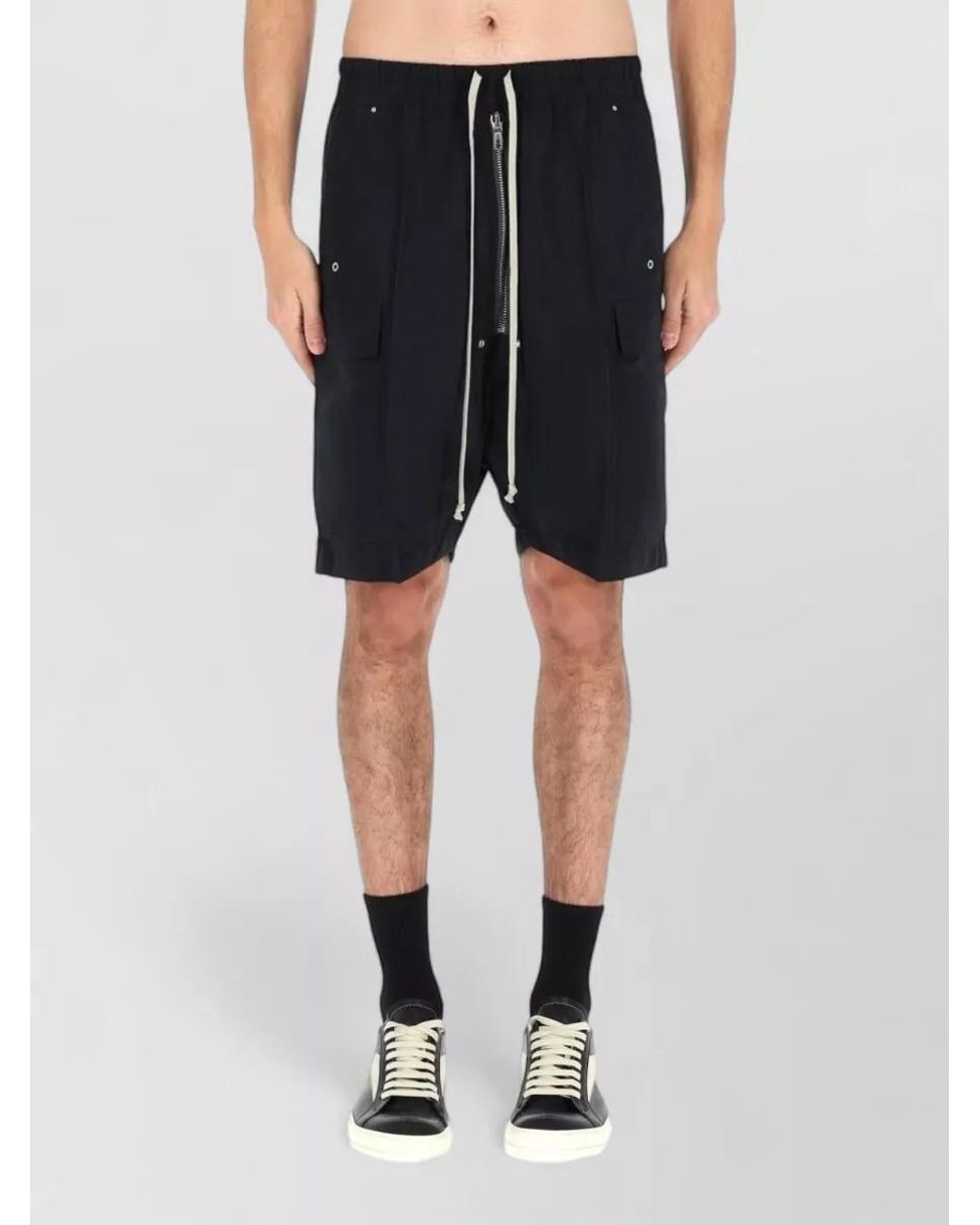 Rick Owens Polyester Cargo Shorts in Black for Men | Lyst UK