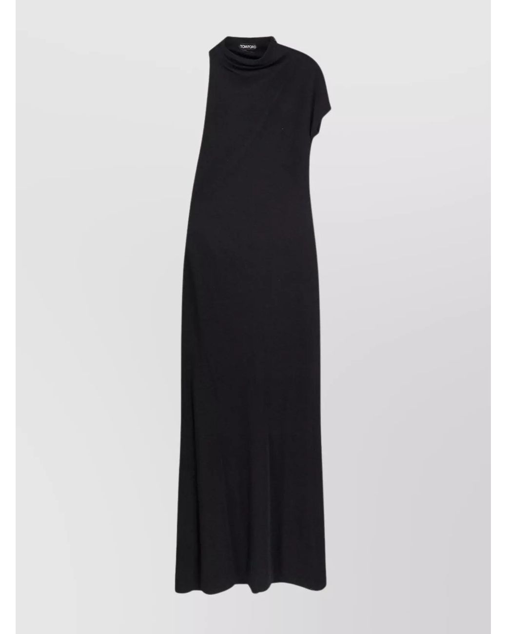 Tom Ford Long Draped One Shoulder Maxi Dress in Blue | Lyst UK