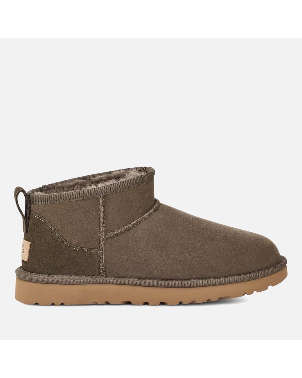 Ugg Classic Ultra Mini Sheepskin Boots In Brown Lyst