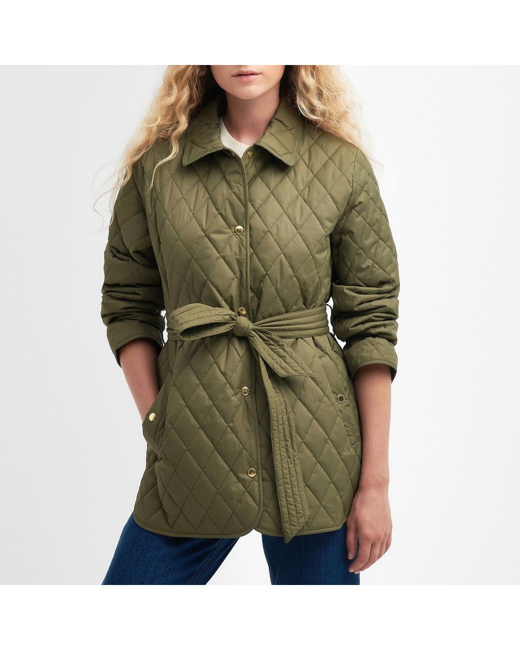 Barbour Reilquilt Quilted Shell Jacket in Green | Lyst