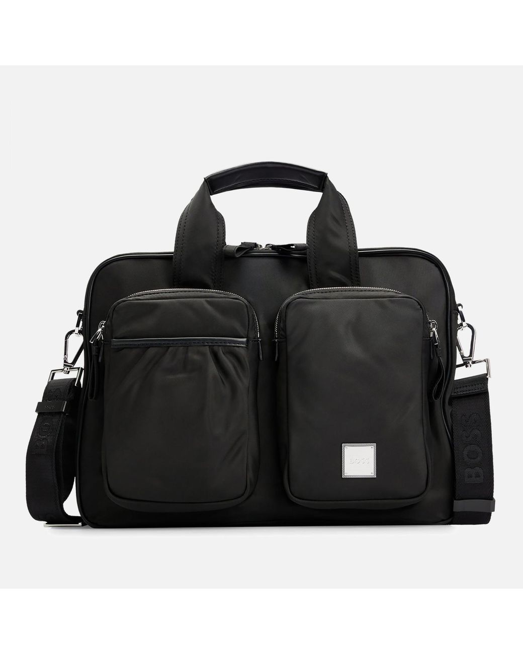 BOSS Lennon Shell Laptop Bag in Black for Men | Lyst