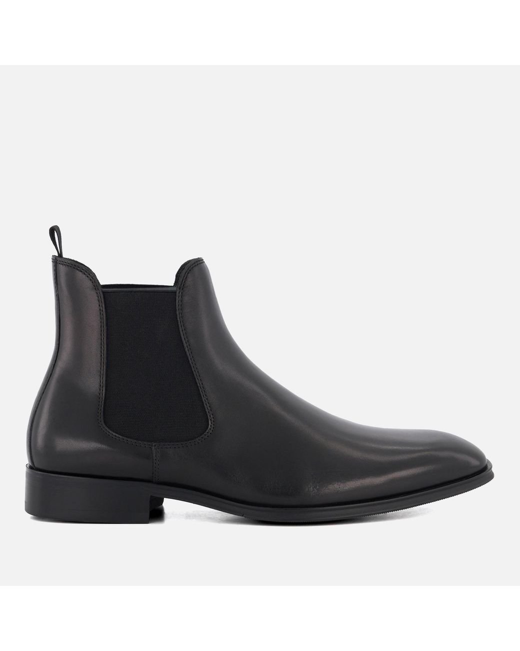 Dune Mandatory Leather Formal Boots in Black for Men | Lyst