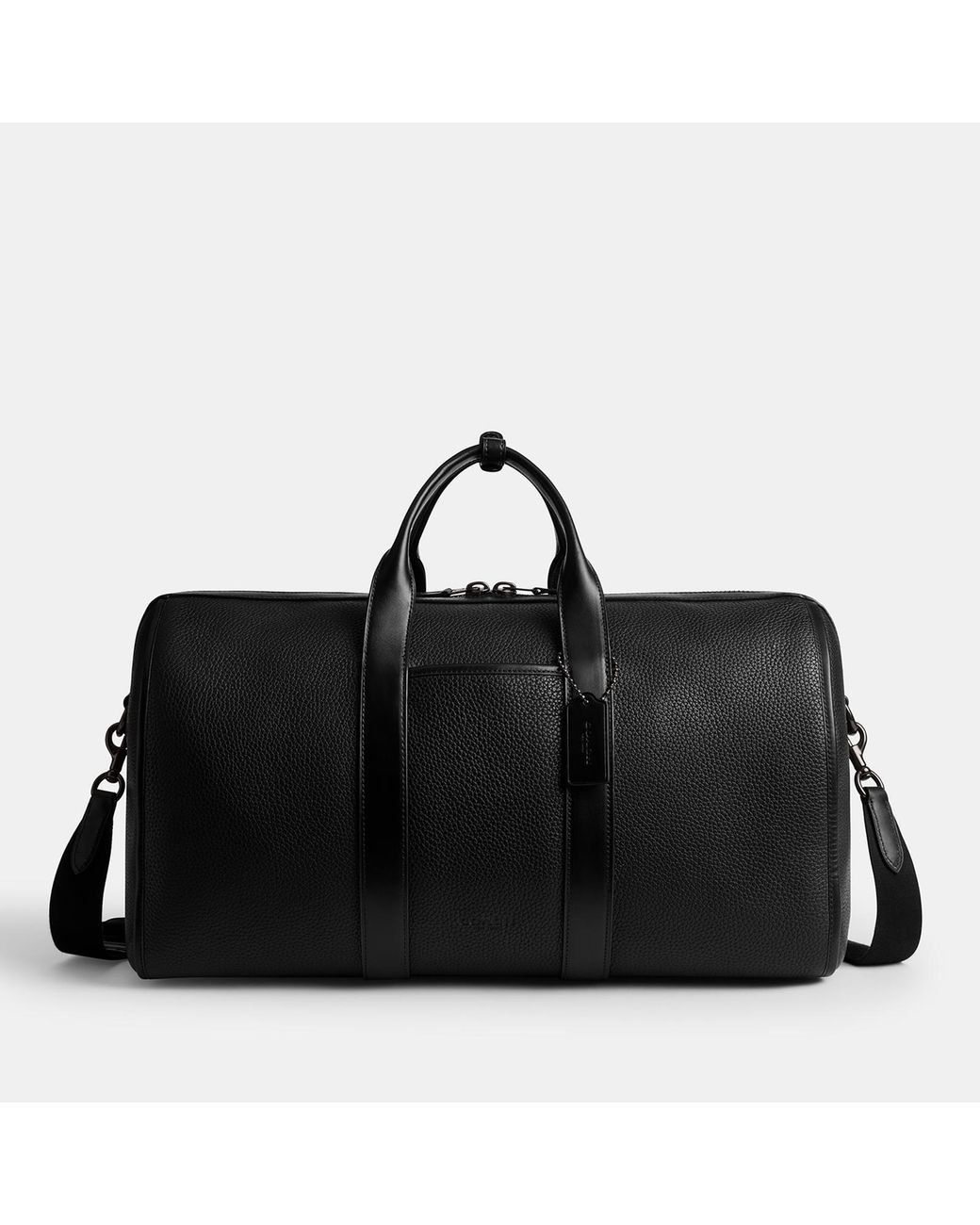 COACH Gotham Duffle 45 Leather Holdall in Black for Men | Lyst
