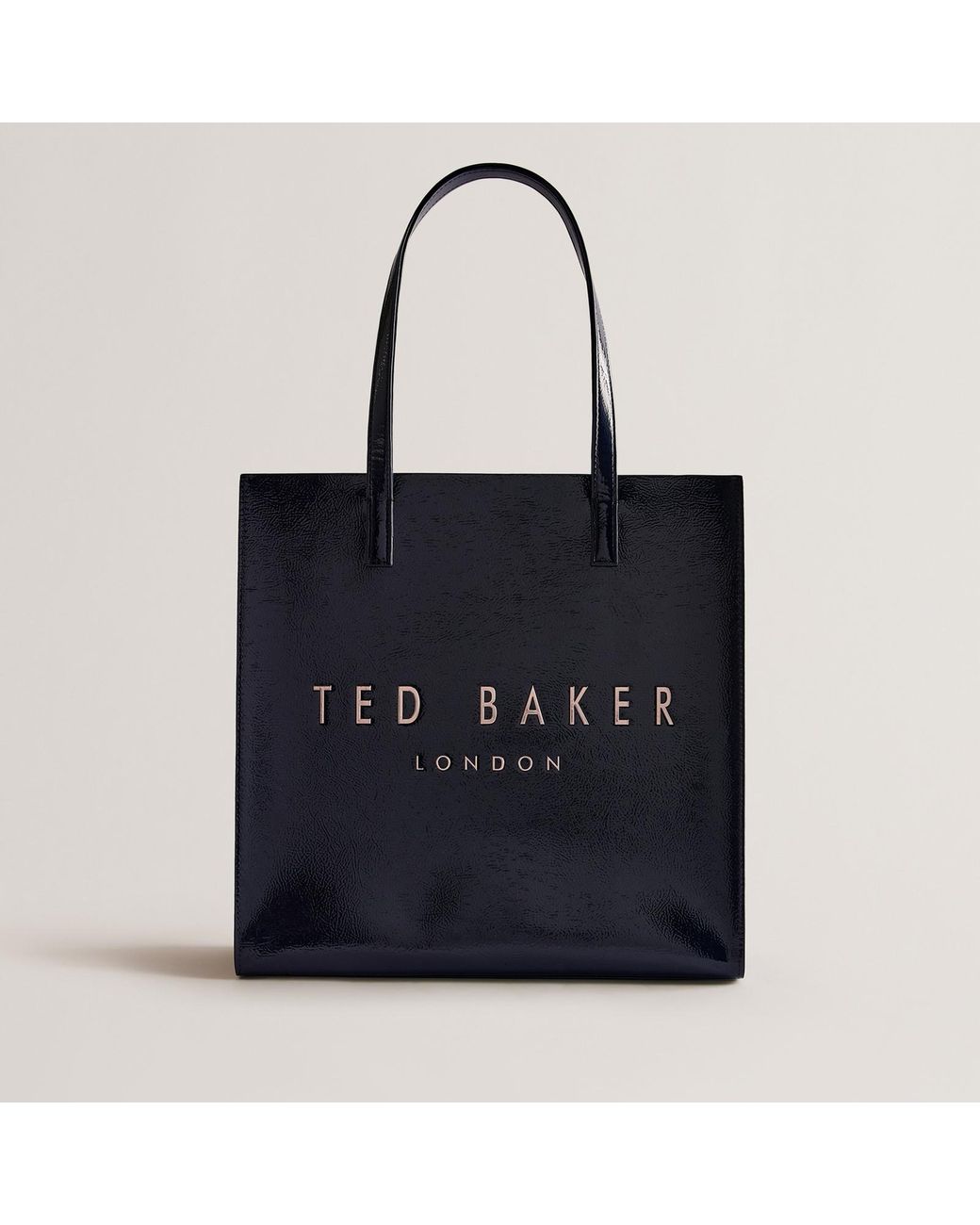 Ted Baker Crinkon Crinkle Faux Large Icon Bag in Blue | Lyst