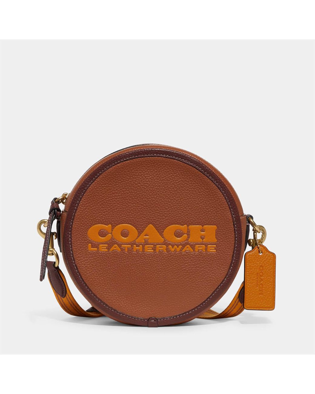 COACH Colorblock Kia Circle Bag in Brown | Lyst