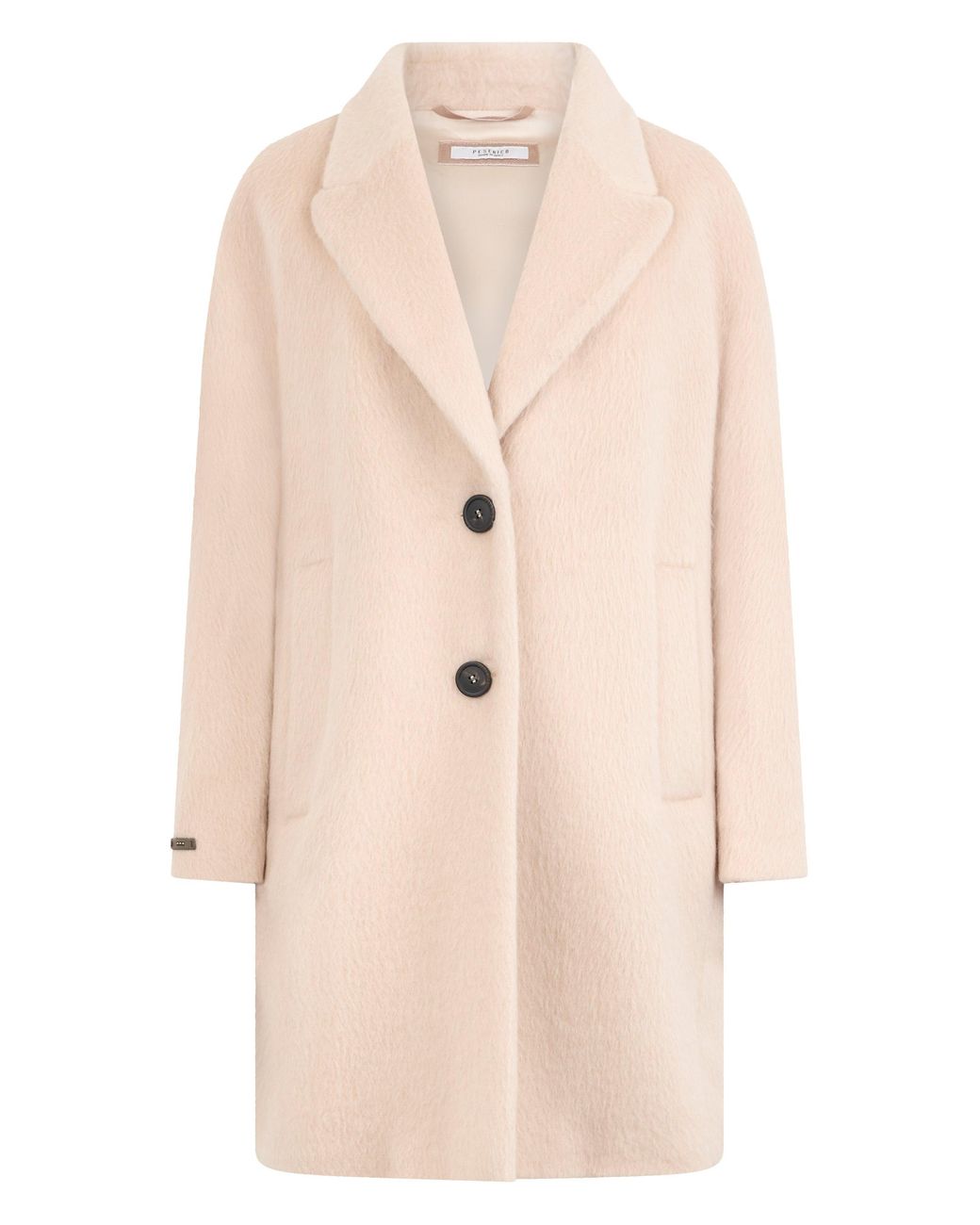 Peserico Long Coat To The Knee in Natural | Lyst
