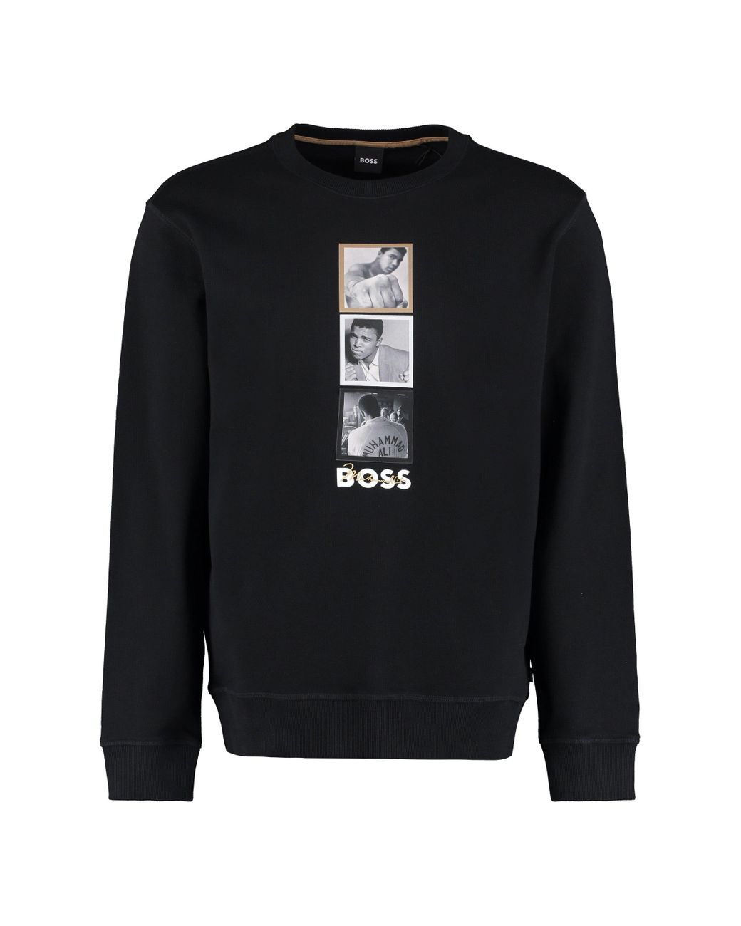 BOSS X Muhammad Ali - Printed Cotton Sweatshirt in Black for Men | Lyst