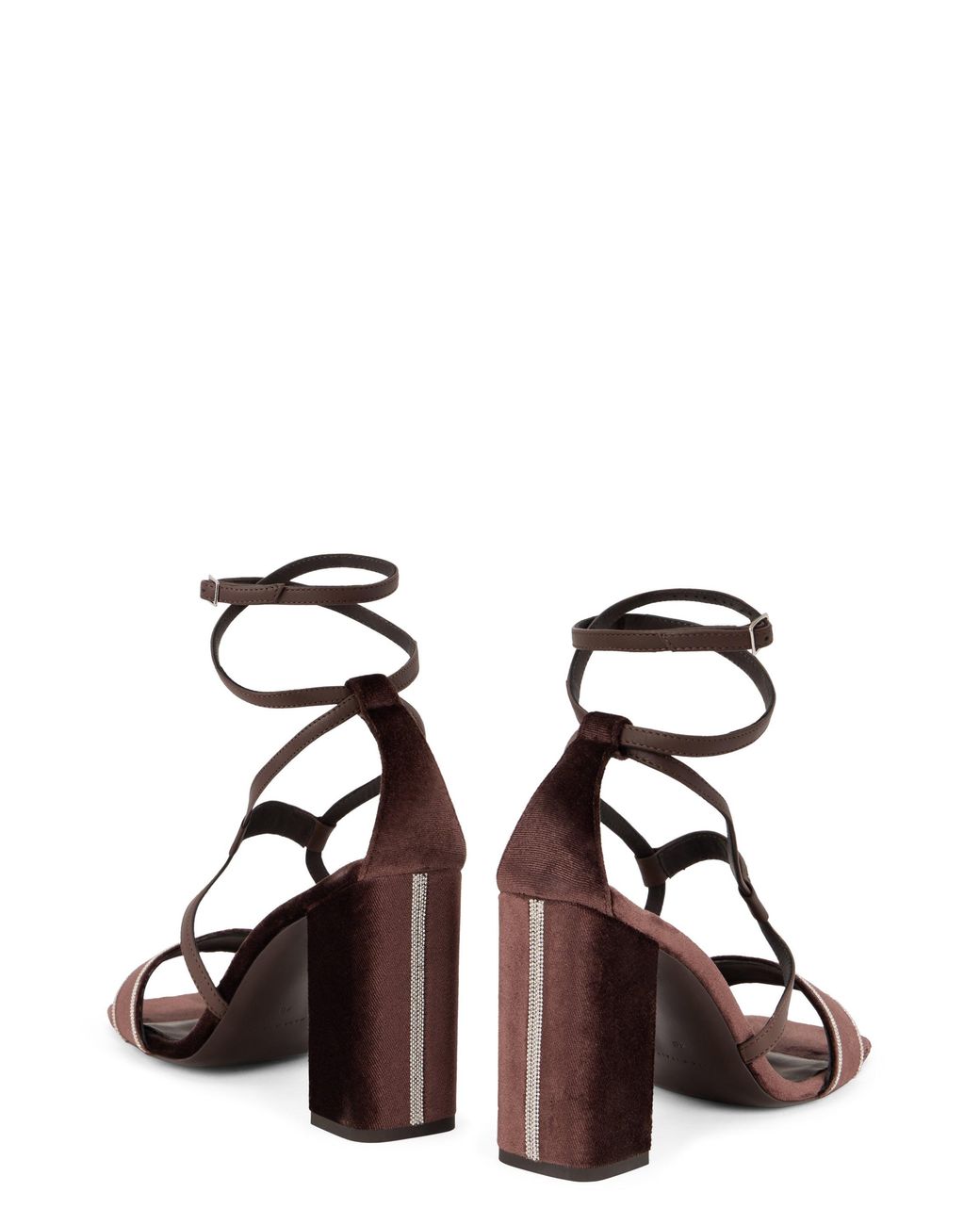 Peserico Elegant Sandal With Heel in Brown | Lyst