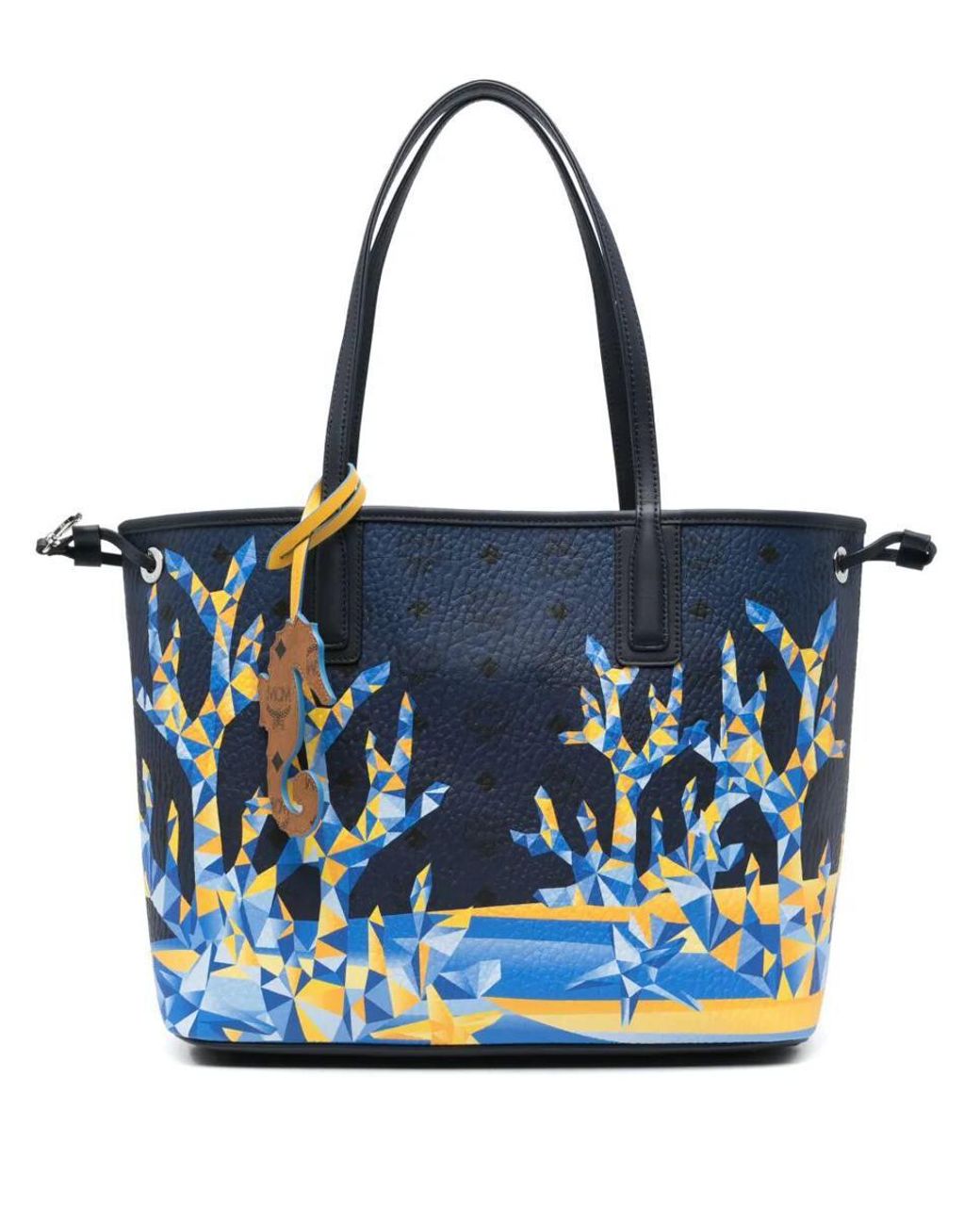 MCM Liz Night Diving Vi Shopper Medium Bags in Blue | Lyst