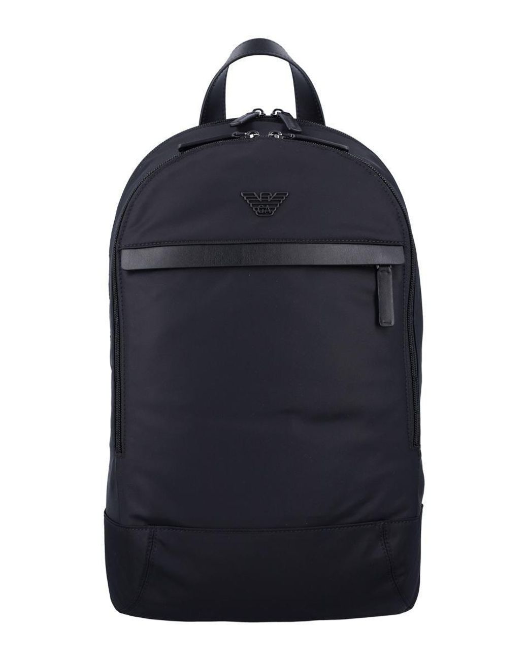Emporio Armani Asv Recycled Nylon Backpack in Blue for Men | Lyst