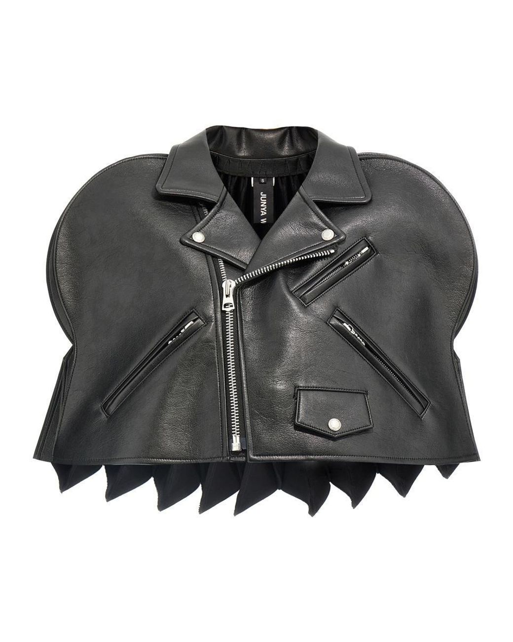 Junya Watanabe Eco-Leather Cape in Black | Lyst
