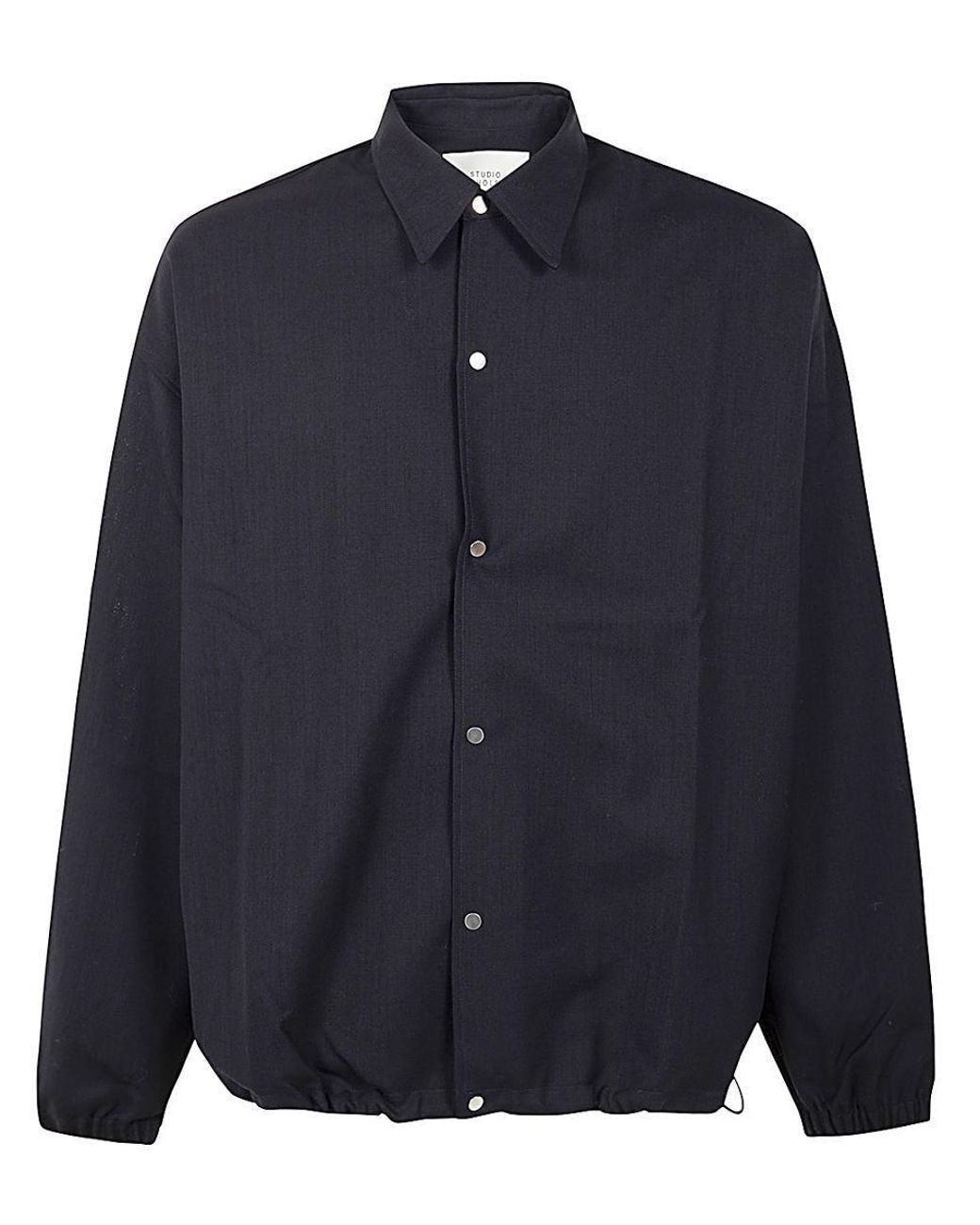 Studio Nicholson Wool Coach Jacket in Blue for Men | Lyst