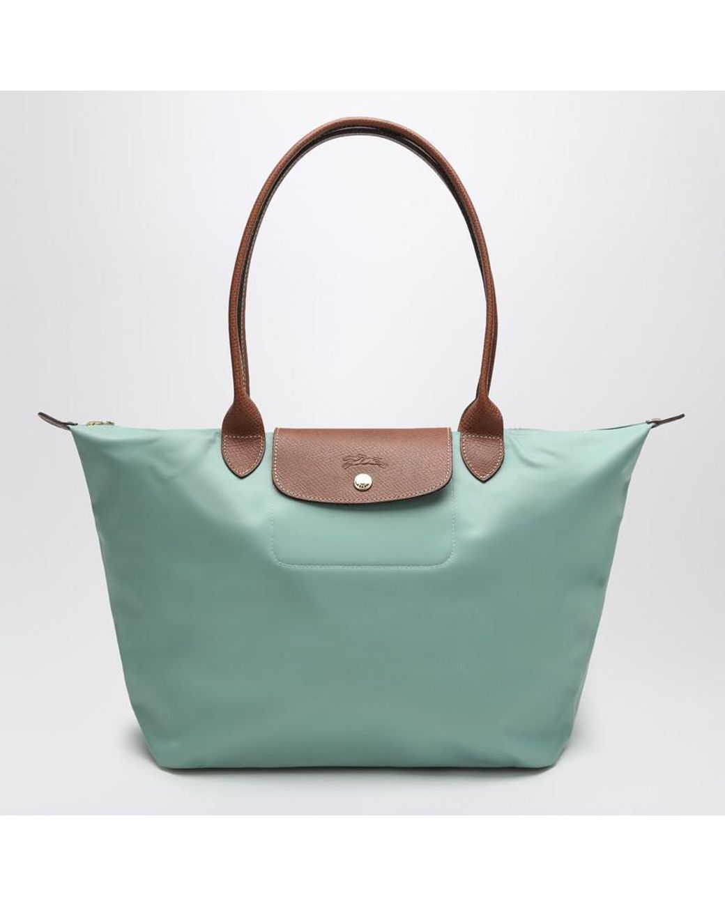 Longchamp Celadon Coloured Le Pliage Original L Bag in Green | Lyst