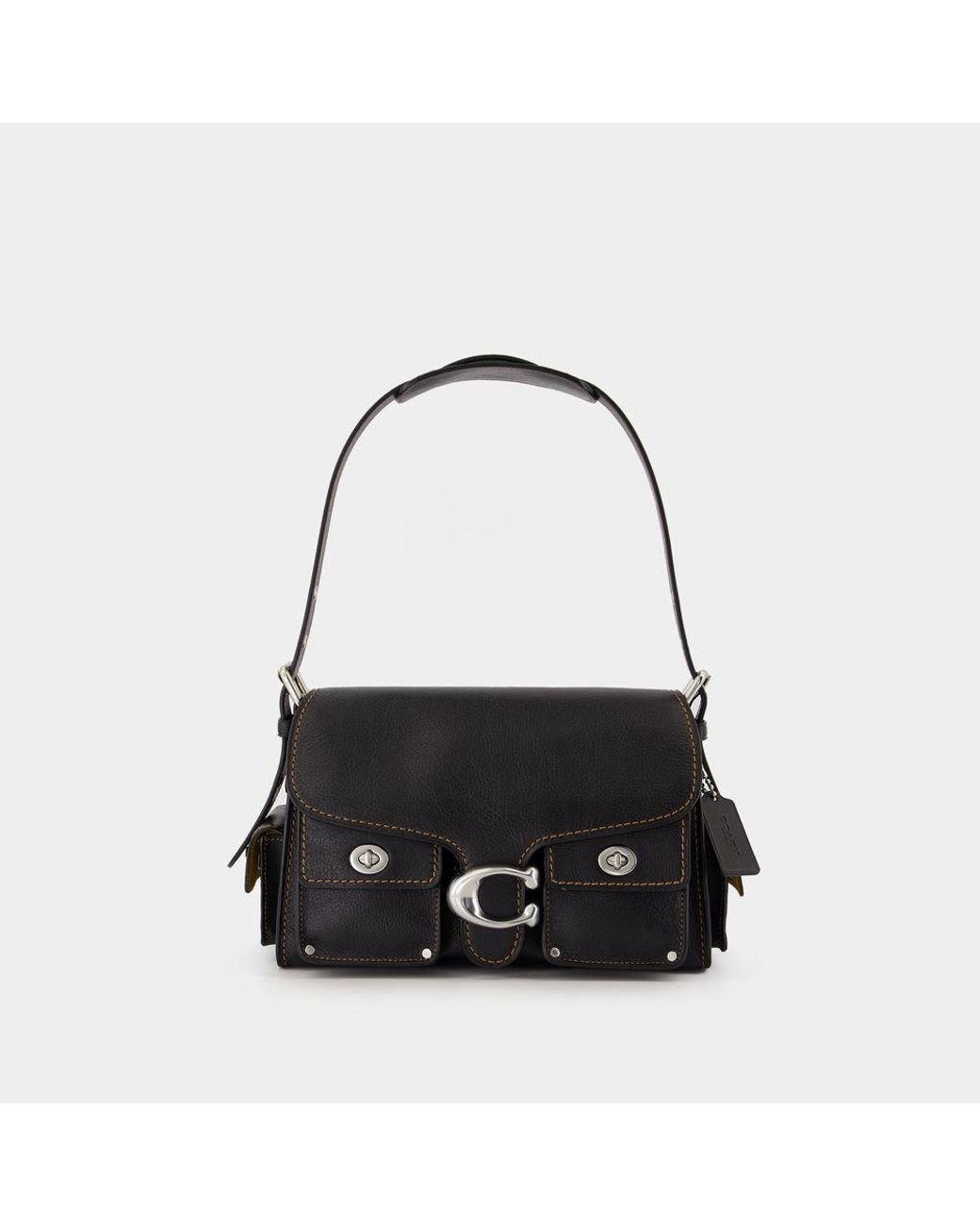 COACH Cargo Turnlock Soft Tabby Shoulder Bag in Black | Lyst