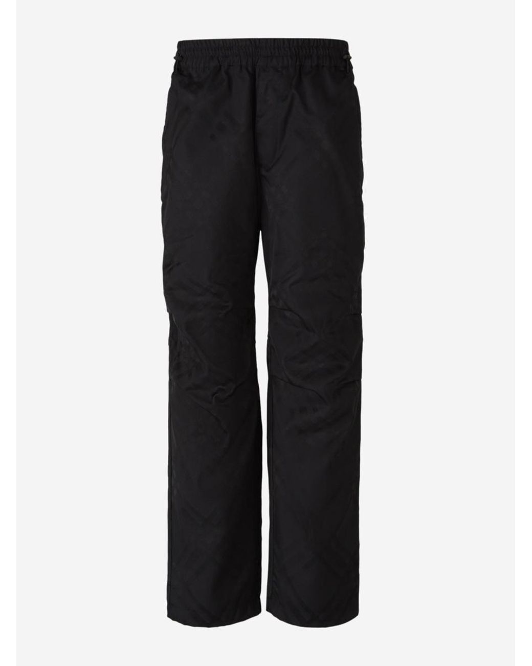 Burberry Cargo Check Pants in Black for Men | Lyst