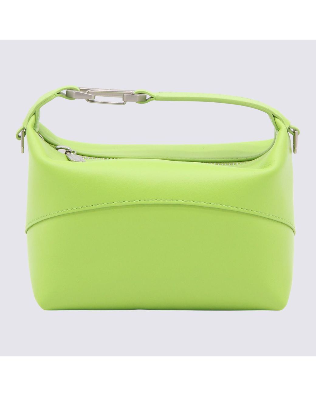 Eera Leather Moon Top Handle Bag in Green | Lyst