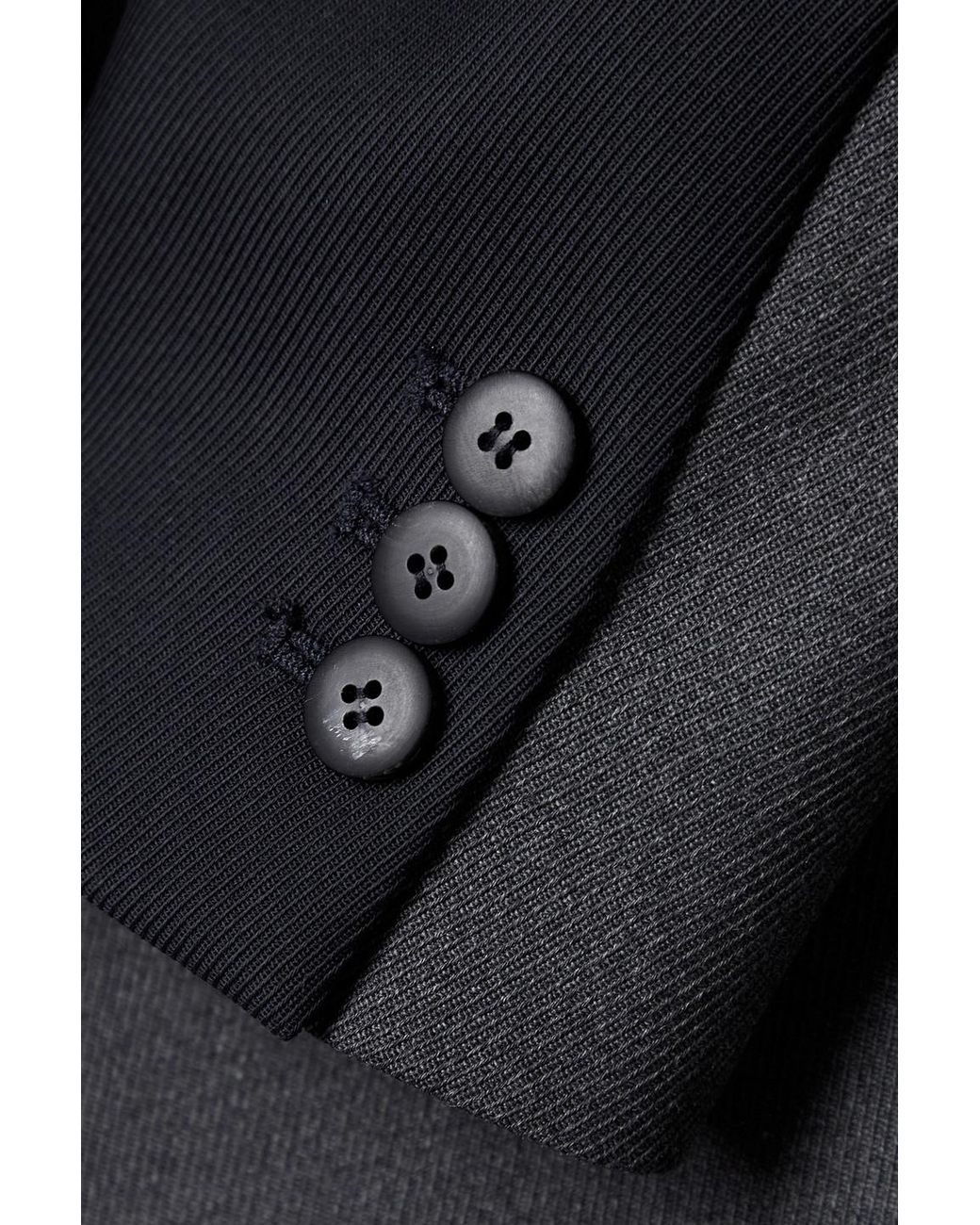 Partow Florian Cropped Two-tone Wool-twill Blazer in Black | Lyst