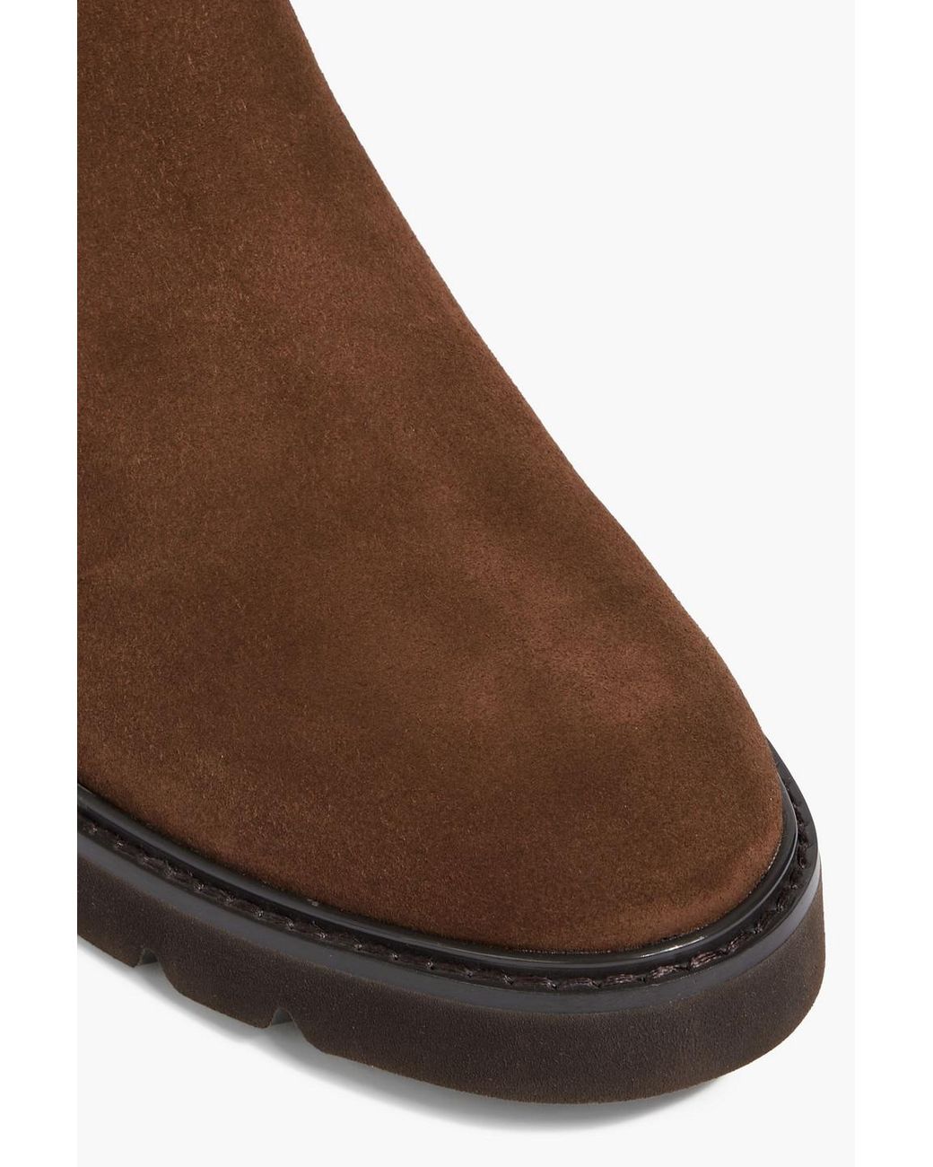 Stuart Weitzman Chicago Suede Over-the-knee Boots in Brown | Lyst
